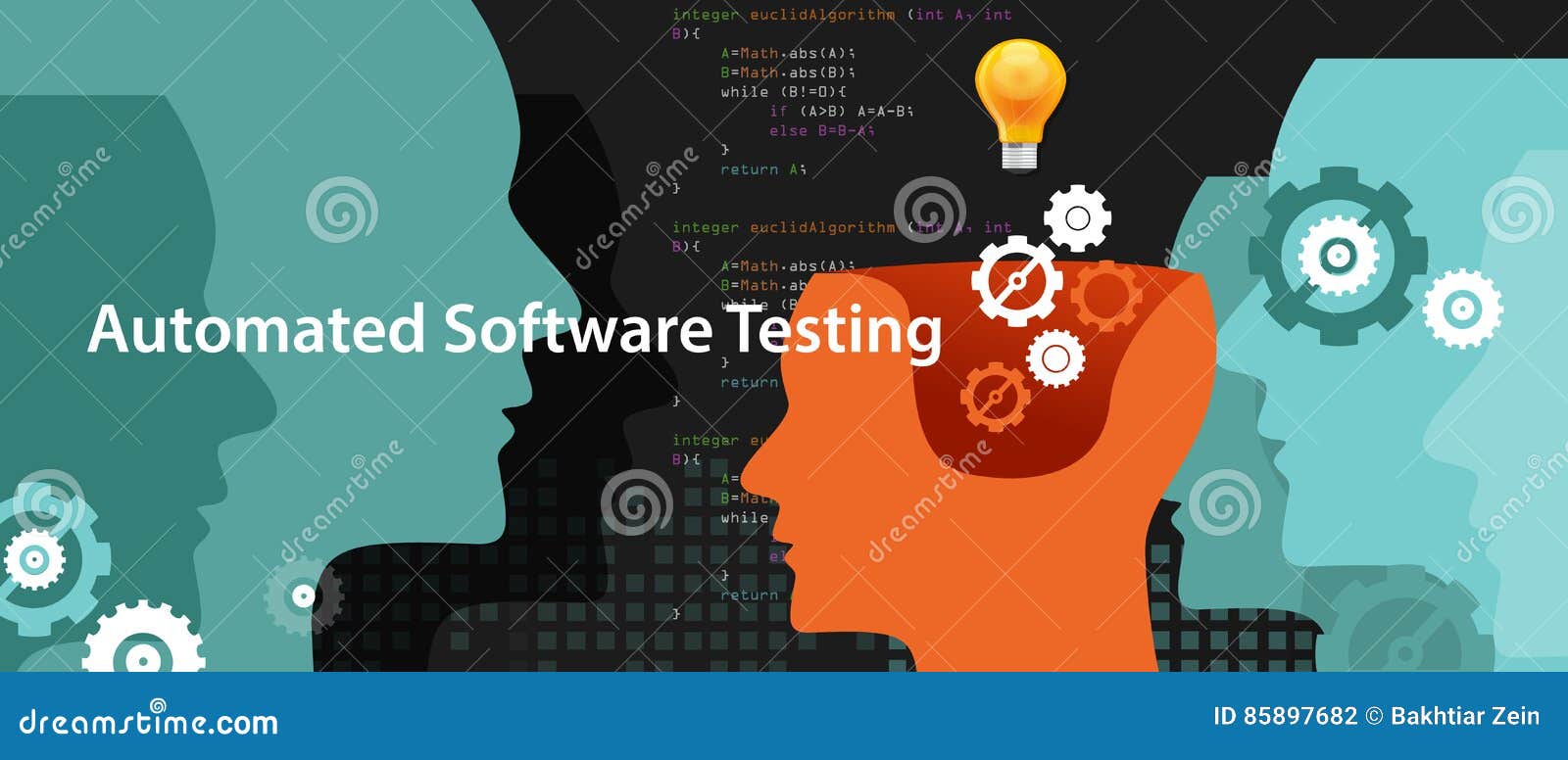Automated Software Testing Script To Find Bug By Programmer Stock Vector Illustration Of Fail 0167