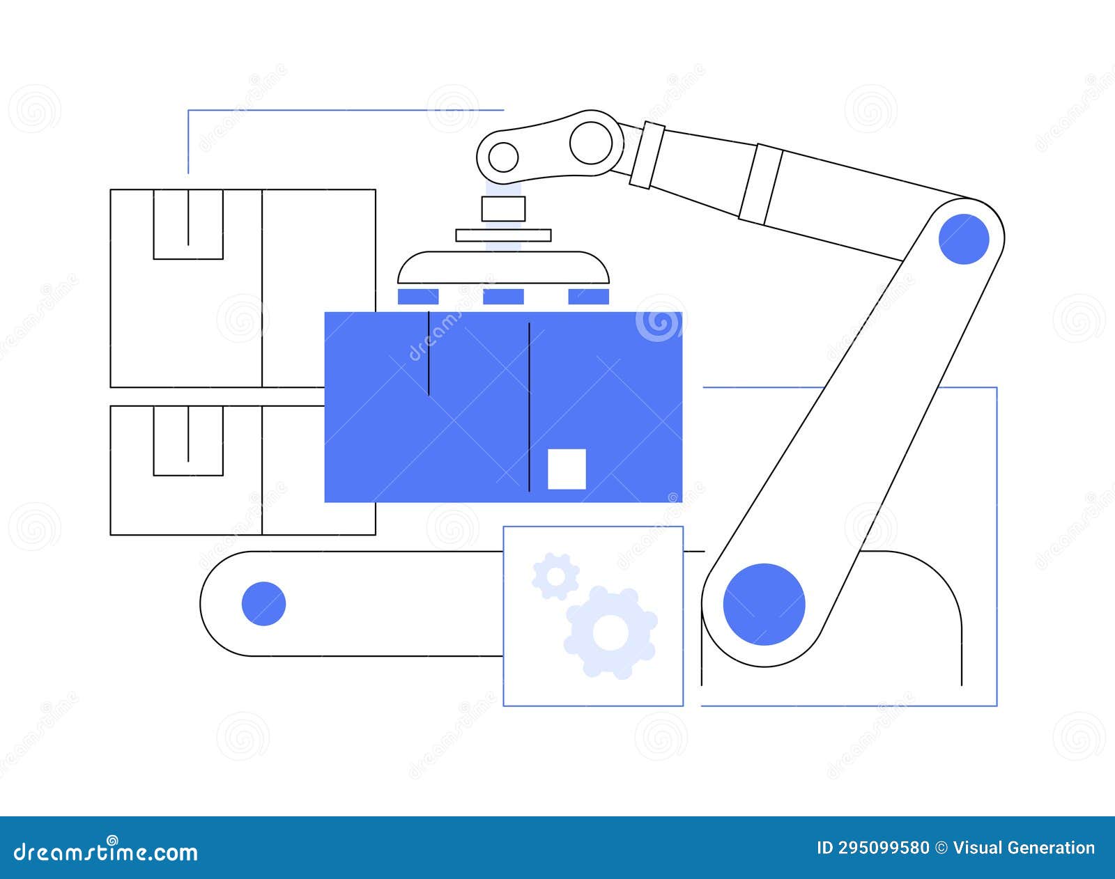 Automated Sortation Systems Abstract Concept Vector Illustration. Stock ...