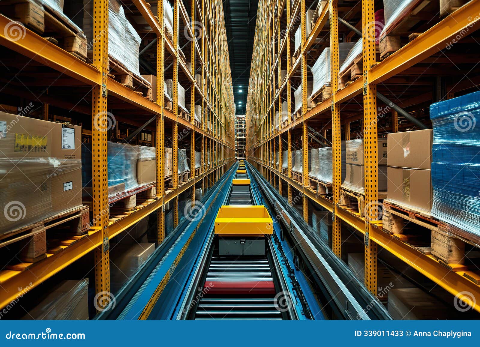 Automated Sorting Equipment Processes Packages in Active Distribution ...