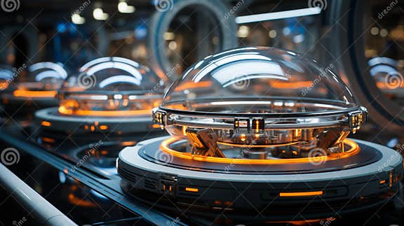 Automated Spacecraft Production Facility Showcasing Innovative ...