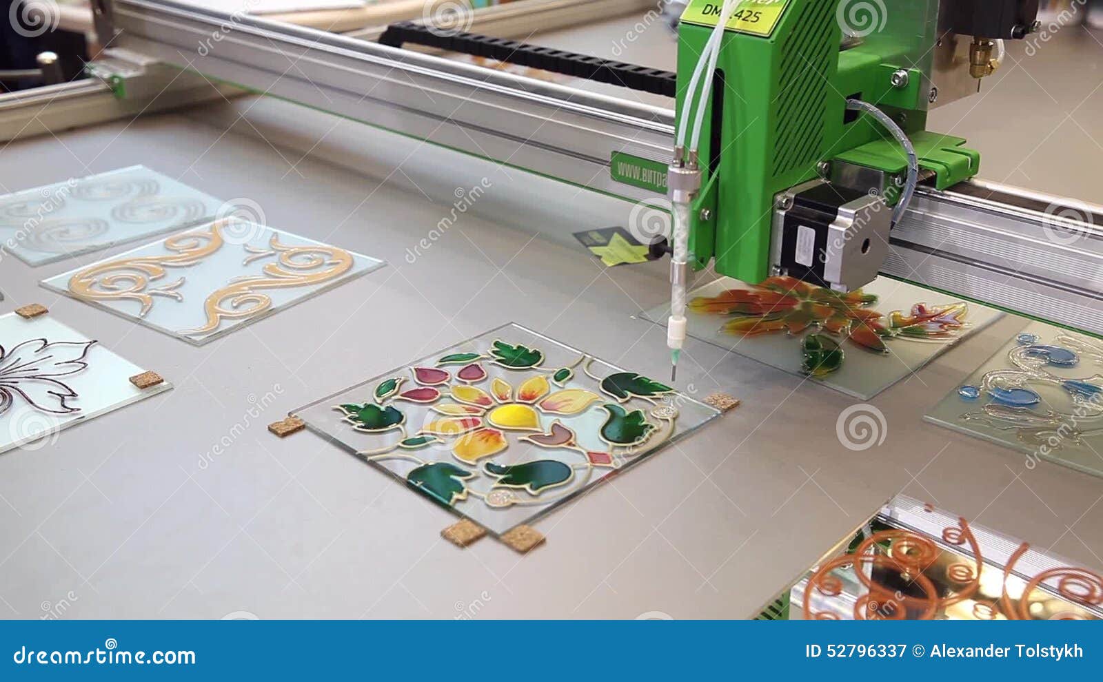 Automated Stained Glass Machine Stock Video - Video of machinery, glass ...