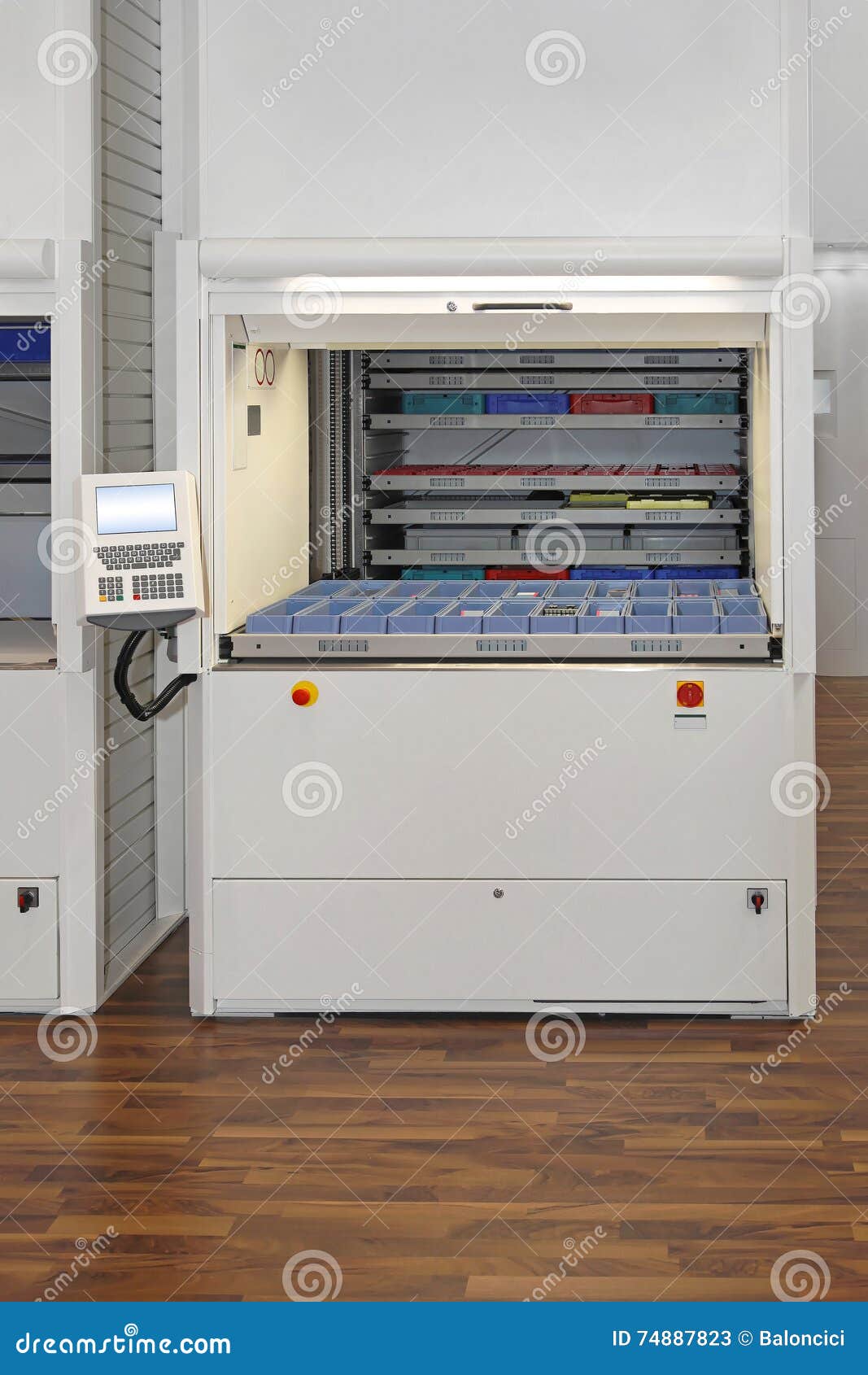 Automated Storage stock image. Image of crates, storage - 74887823