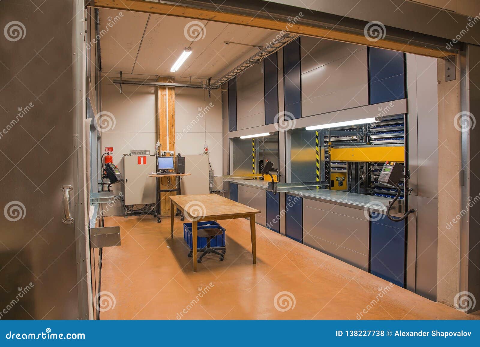 Automated Storage System in the Warehouse.Vertical Carousel Storage ... Automated Storage System in the Warehouse.Vertical Carousel Storage ...