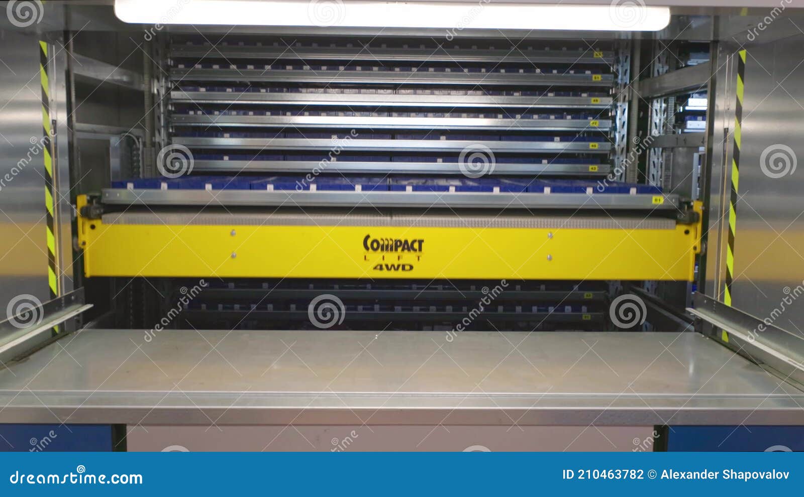 Automated Storage System in the Warehouse. Vertical Carousel Storage ...