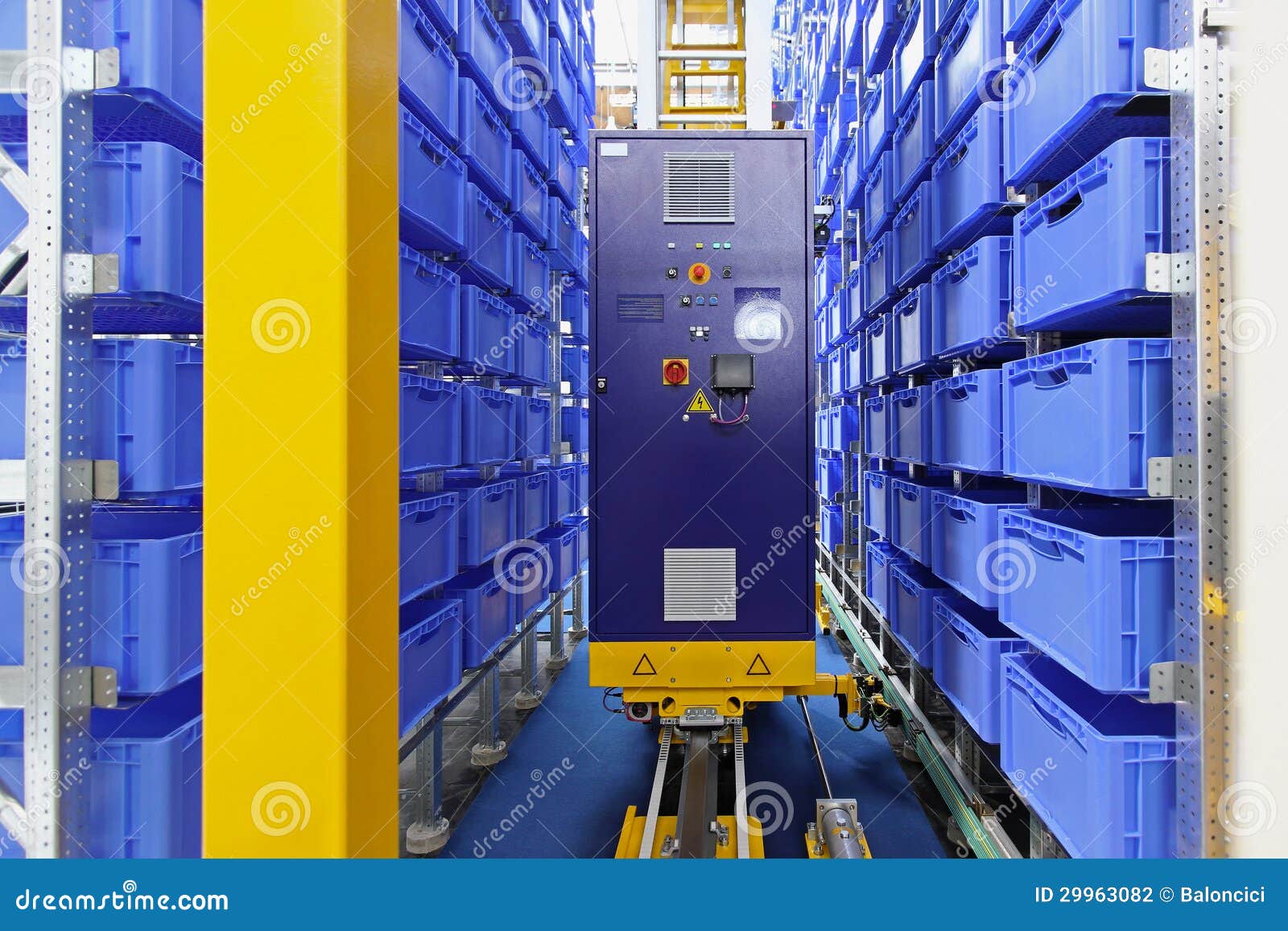 Automated Storage Warehouse Stock Photo - Image of system, boxes: 29963082