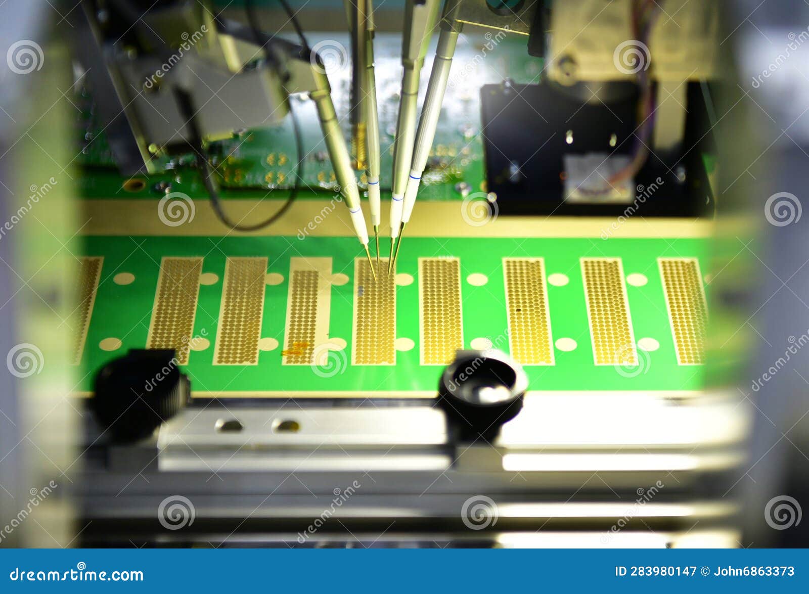 Assembly of Computer Circuit Board Electronic Circuit Board Production ...