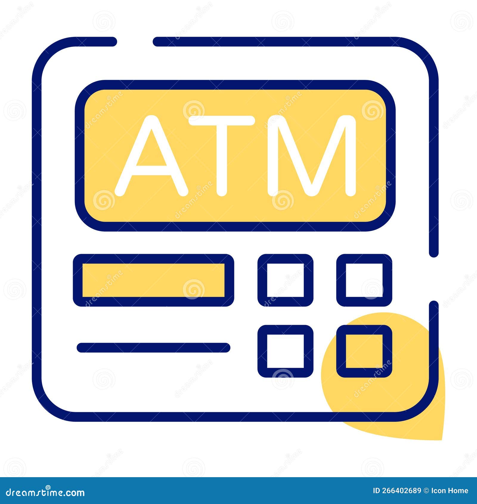 Automated Teller Machine Icon, Modern Vector of Cash Dispenser Stock ...