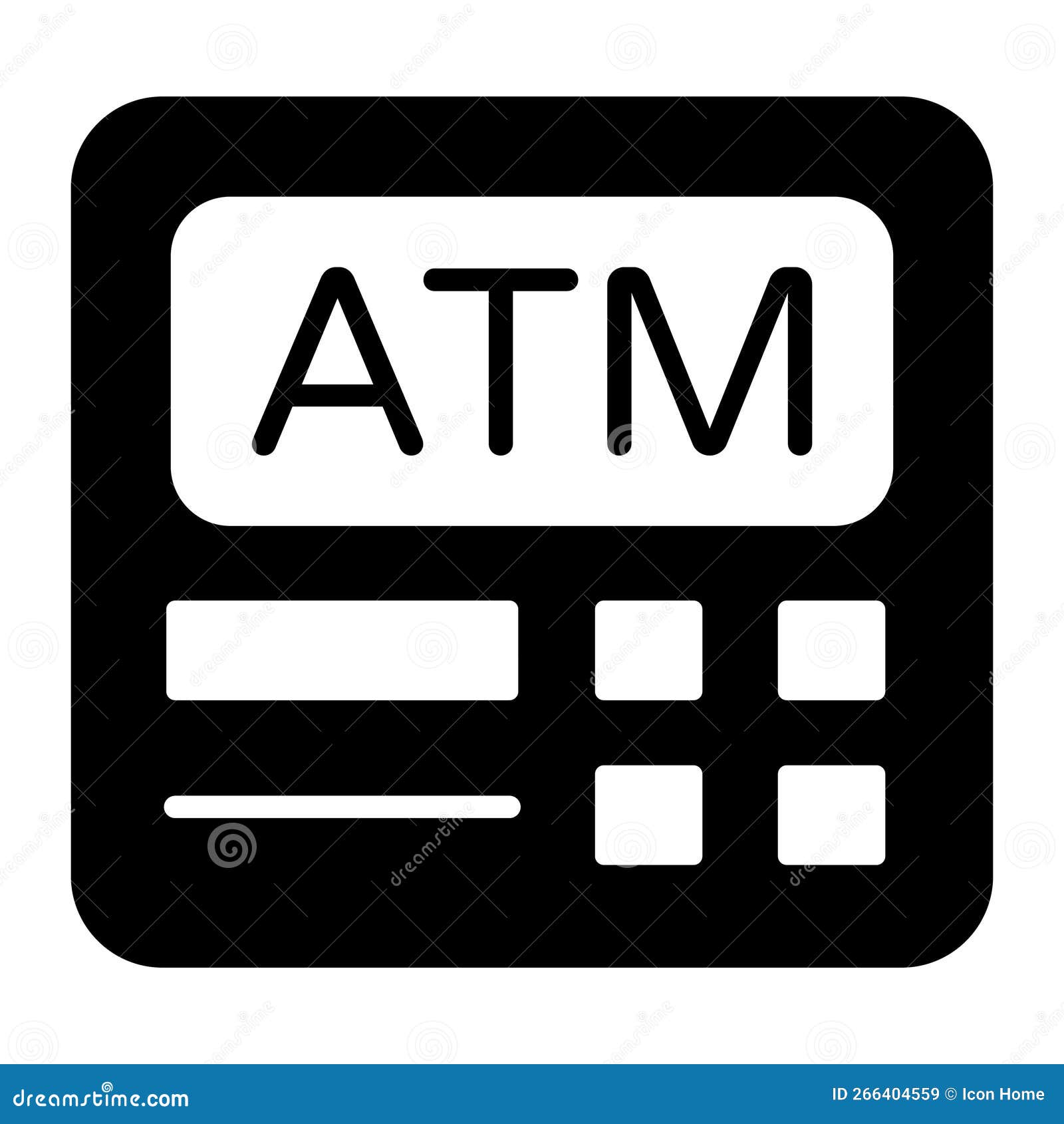 Automated Teller Machine Icon, Modern Vector of Cash Dispenser Stock ...