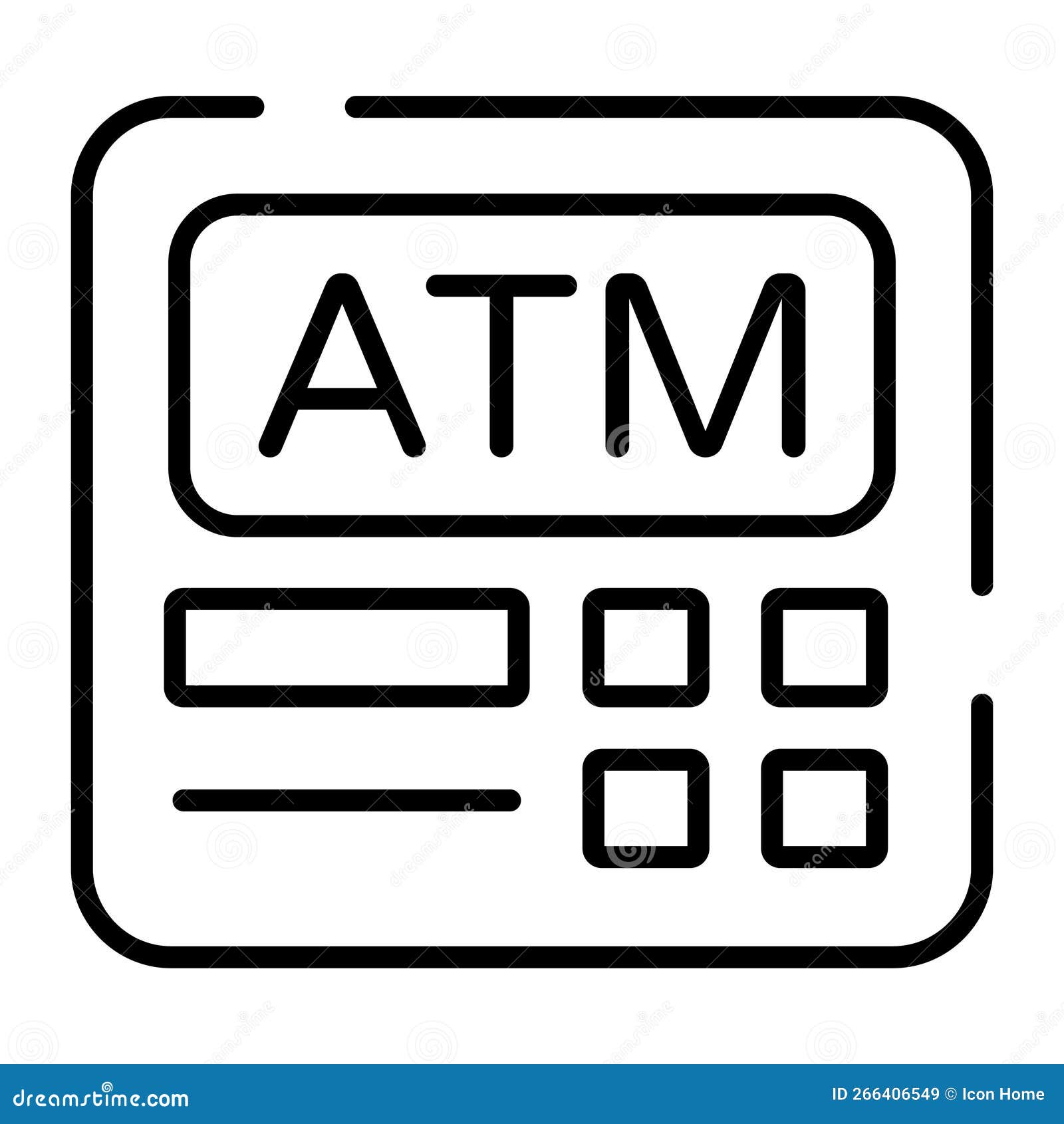Automated Teller Machine Icon, Modern Vector of Cash Dispenser Stock ...