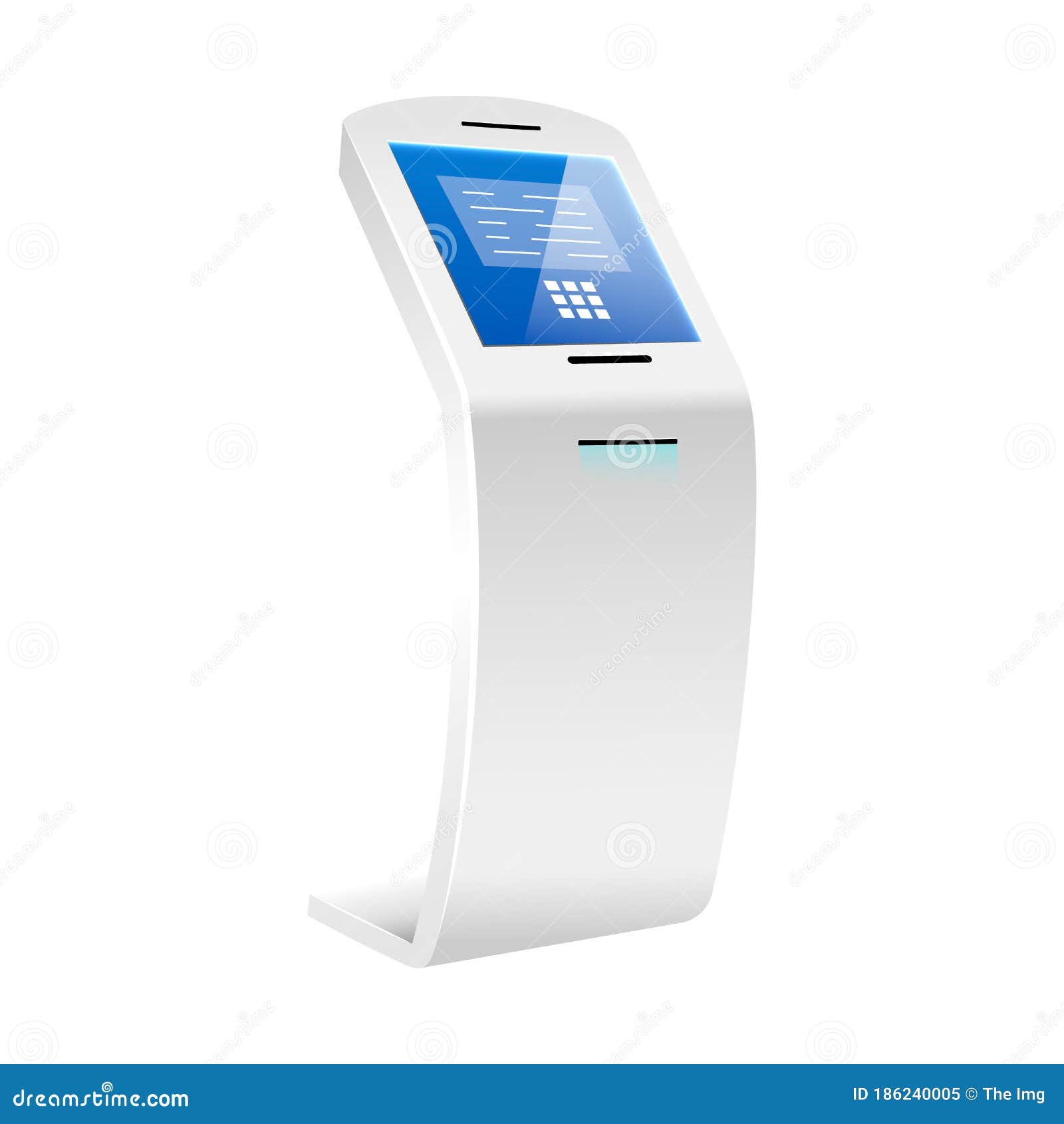 Interactive Teller Machine Isolated Cartoon Vector Illustrations. | CartoonDealer.com #259291025