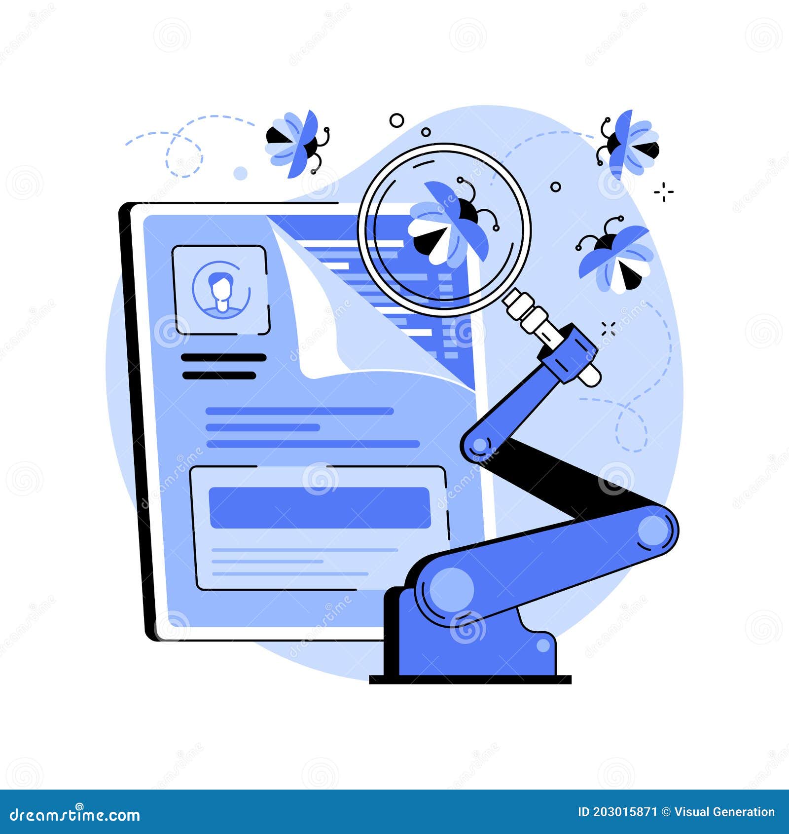 Automated Testing Abstract Concept Vector Illustration Stock Vector