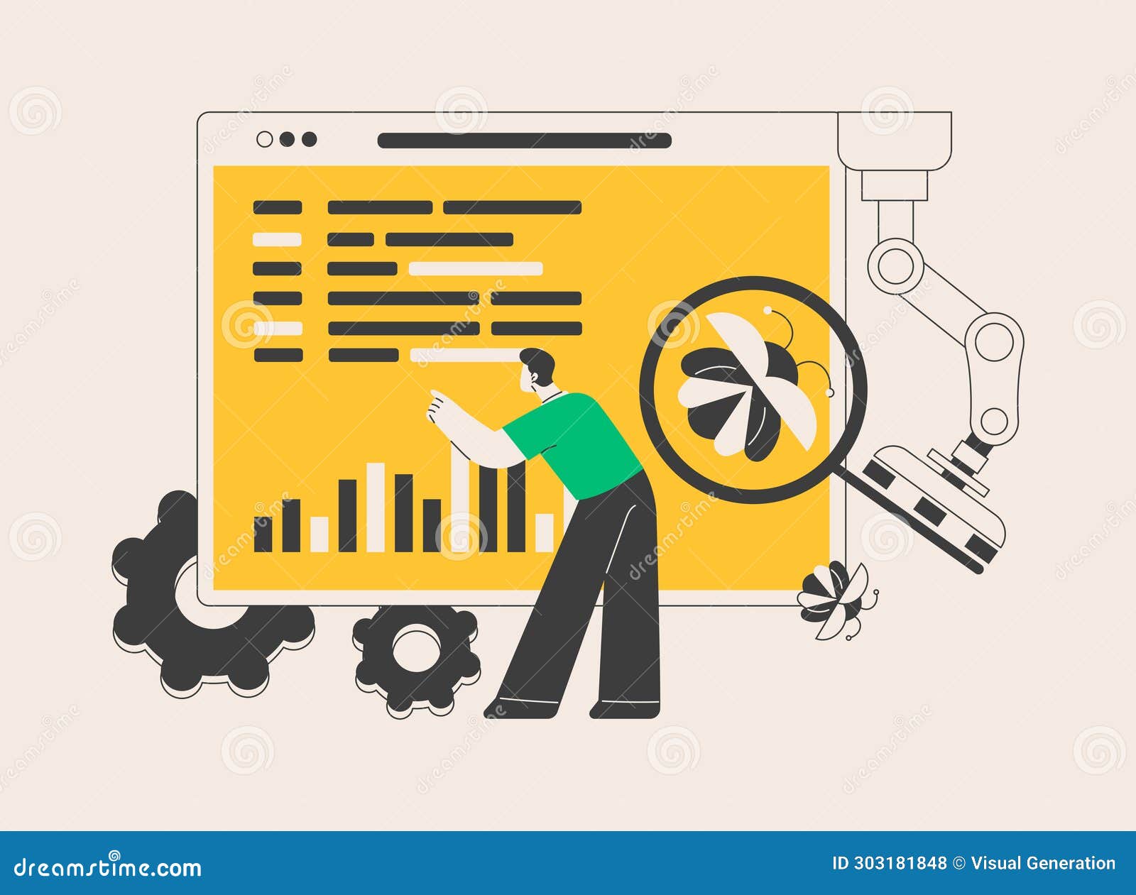 Automated Testing Abstract Concept Vector Illustration. Stock Vector ... Automated Testing Abstract Concept Vector Illustration. Stock Vector ...