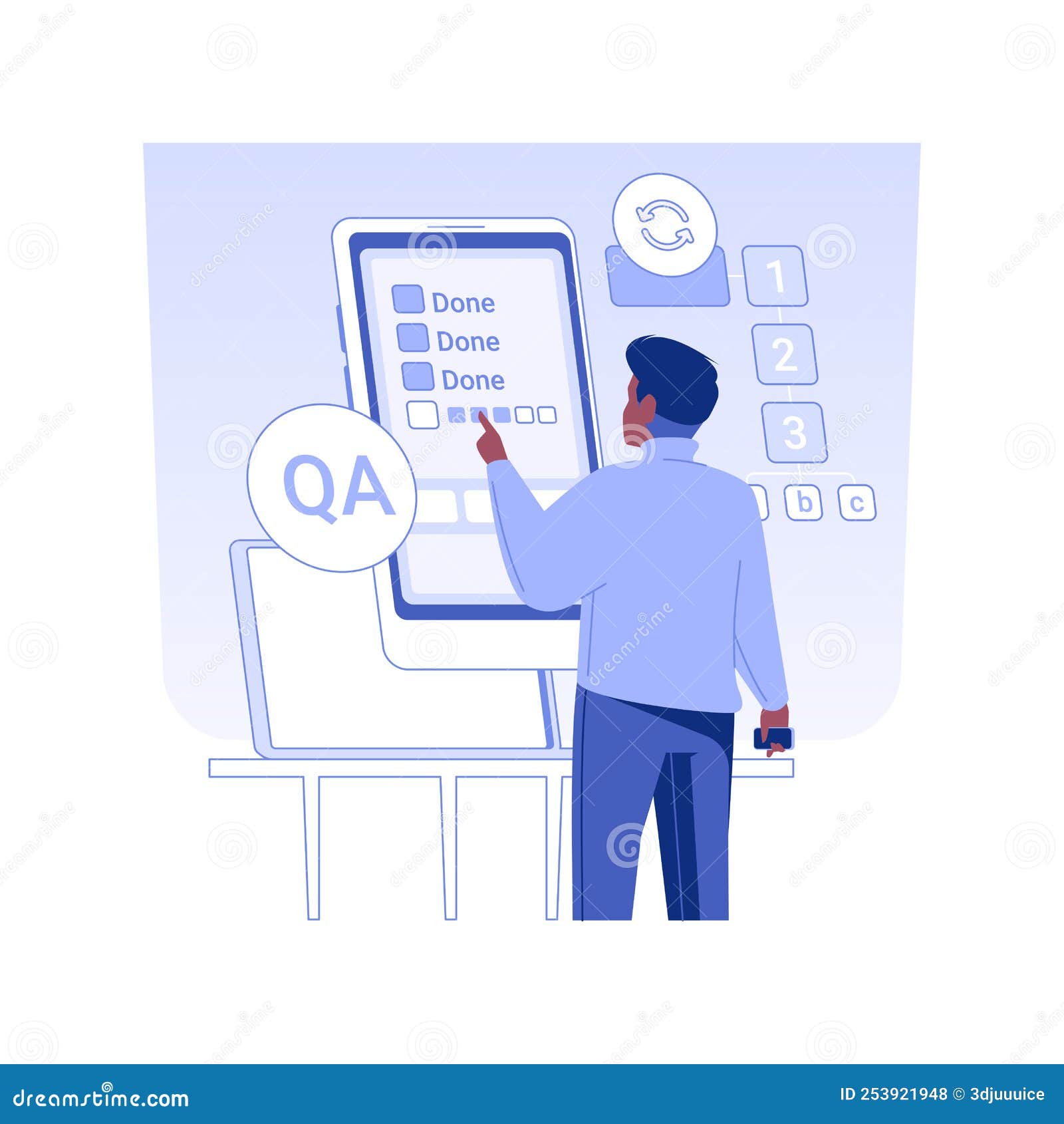 Automated Testing Isolated Concept Vector Illustration. Stock Vector ...