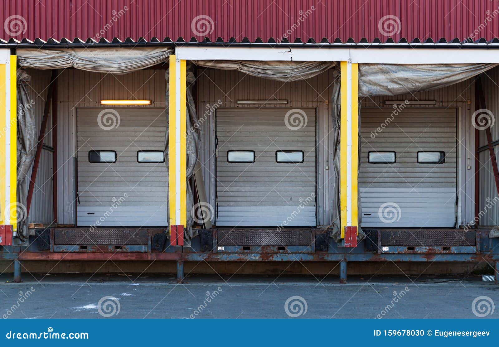 Automated Truck Loading Systems Gates Stock Photo - Image of ... Automated Truck Loading Systems Gates Stock Photo - Image of ...
