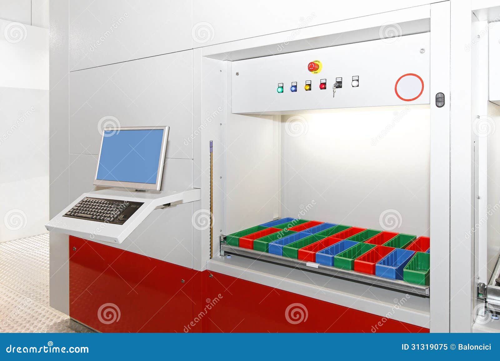 Automated vertical storage stock image. Image of vertical - 31319075