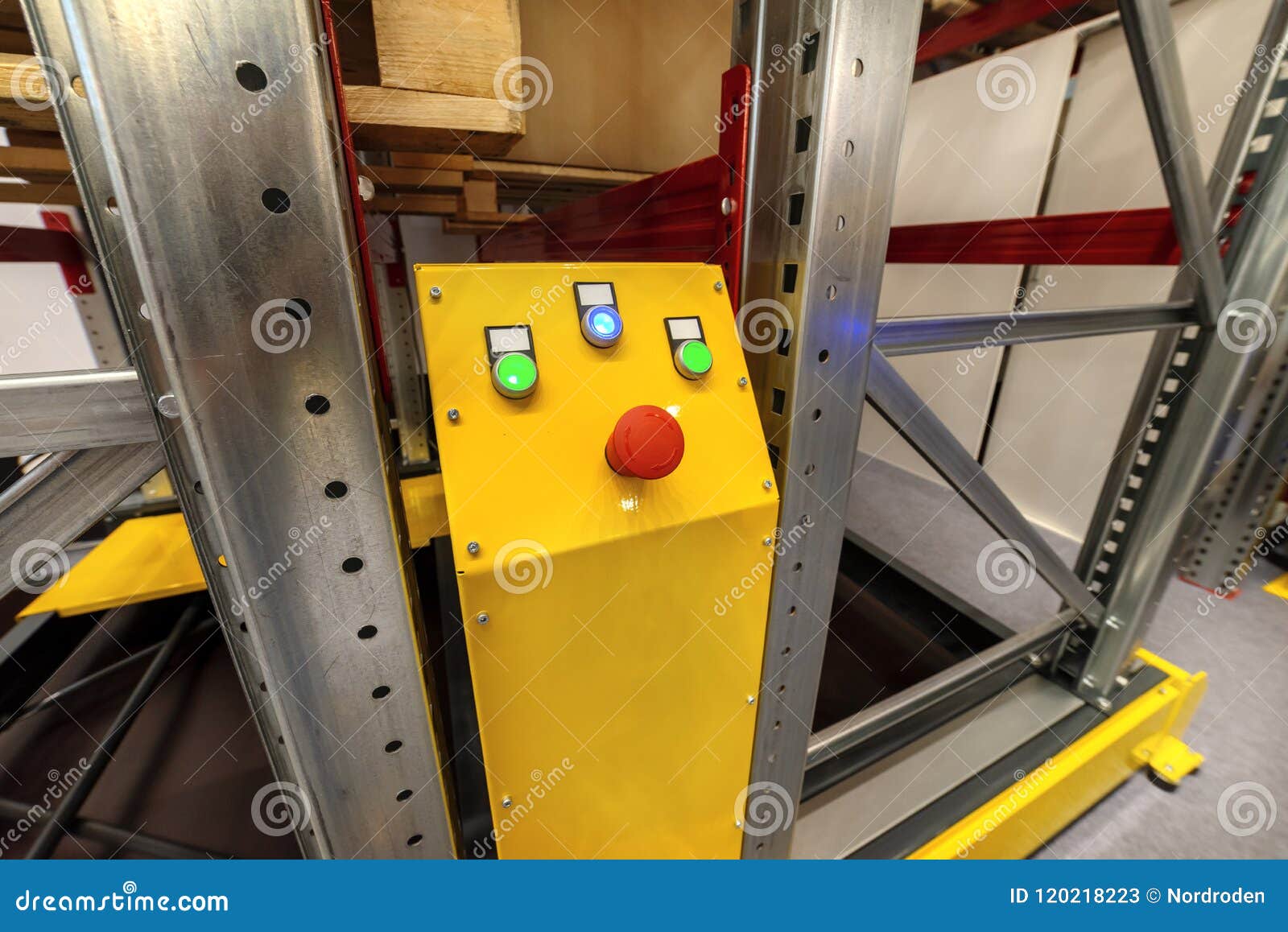 Automated Warehouse Control Panel. Stock Image - Image of monitor ...