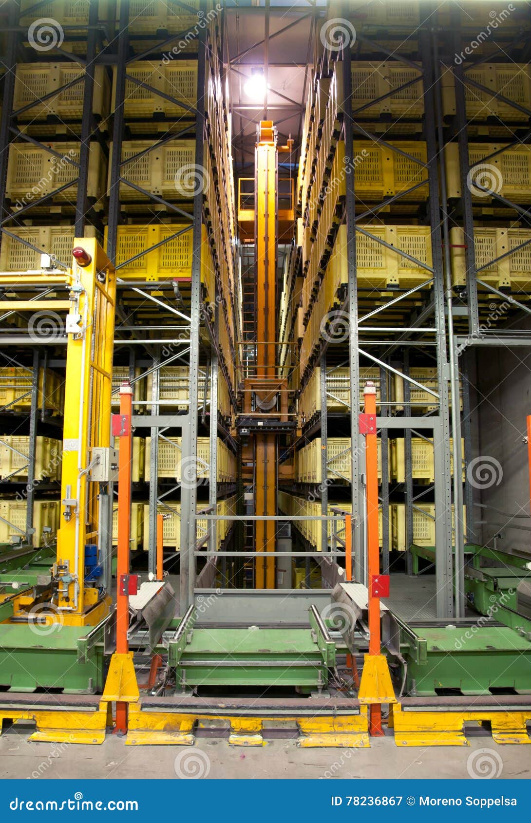 Automated warehouse stock image. Image of manufacturing - 78236867