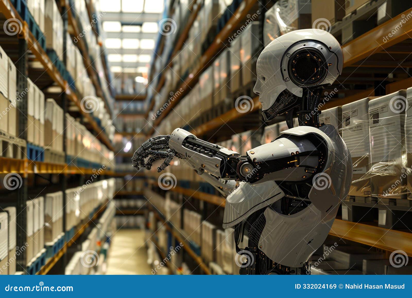 Automated Warehouse Scene Where Multiple Robotic Arms are Efficiently ... Automated Warehouse Scene Where Multiple Robotic Arms are Efficiently ...