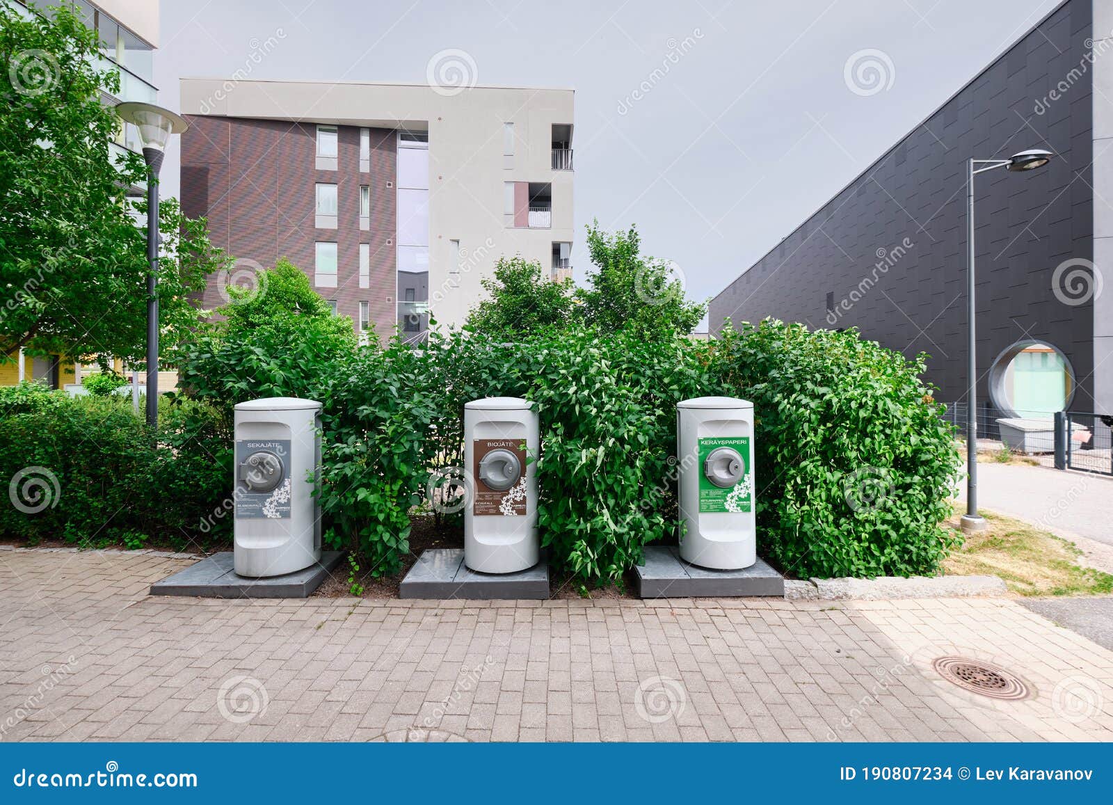 Automated Waste Collection Systems EVAC in Finland Editorial Stock ...