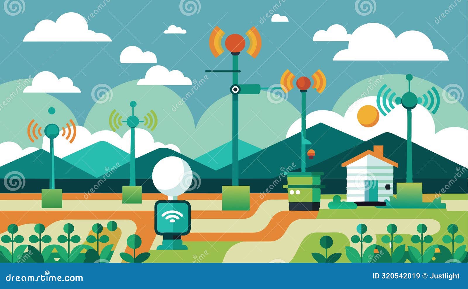 Automated Weather Stations Installed in the Fields Providing Farmers ...