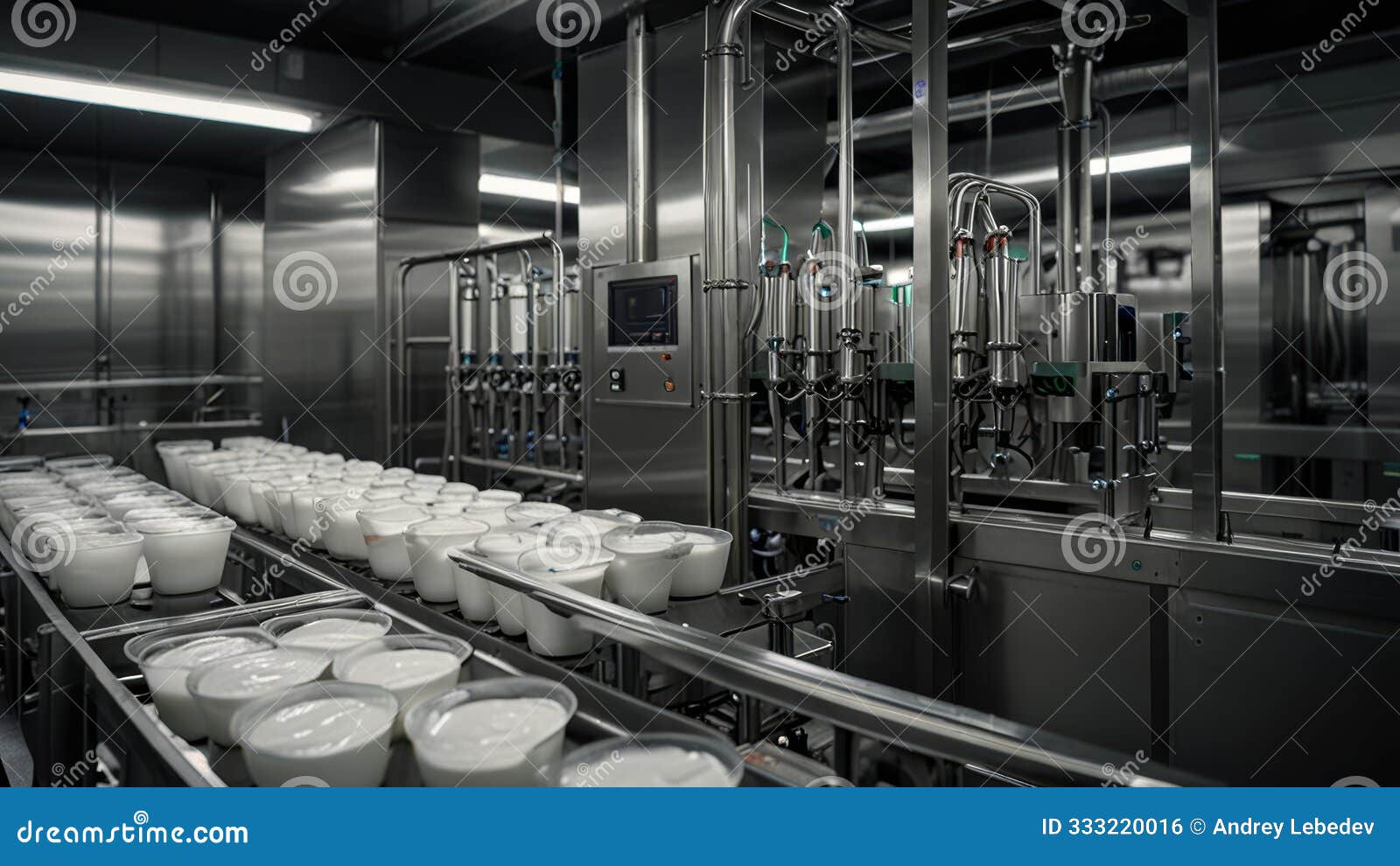 Automated Yogurt Manufacturing Process in a Modern High-tech Facility ...