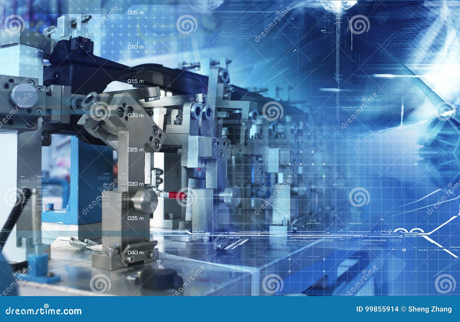 Automatic Assembly Technology Stock Photo - Image of background ...