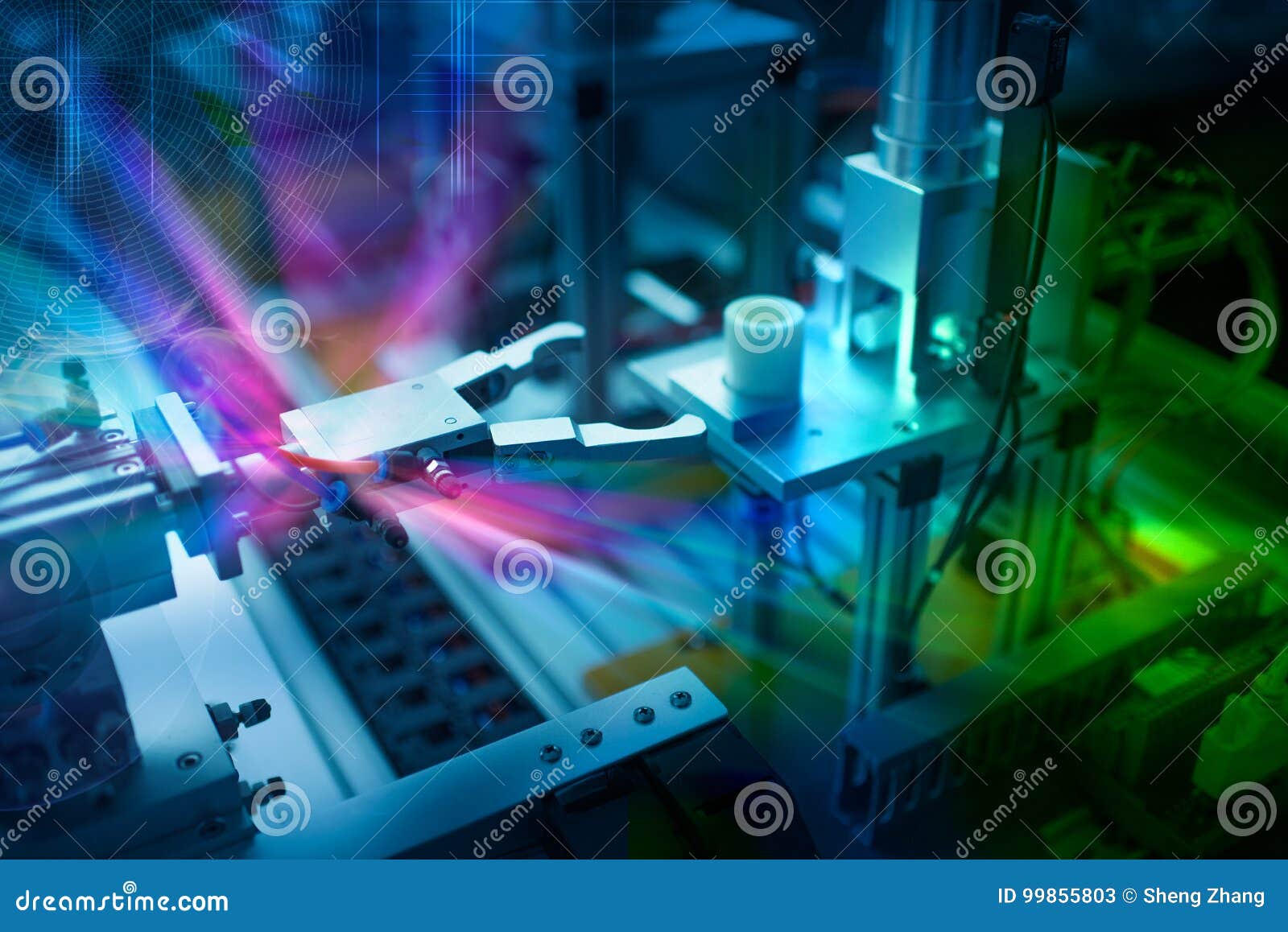 Automatic Assembly Technology Stock Image - Image of digital, business ...