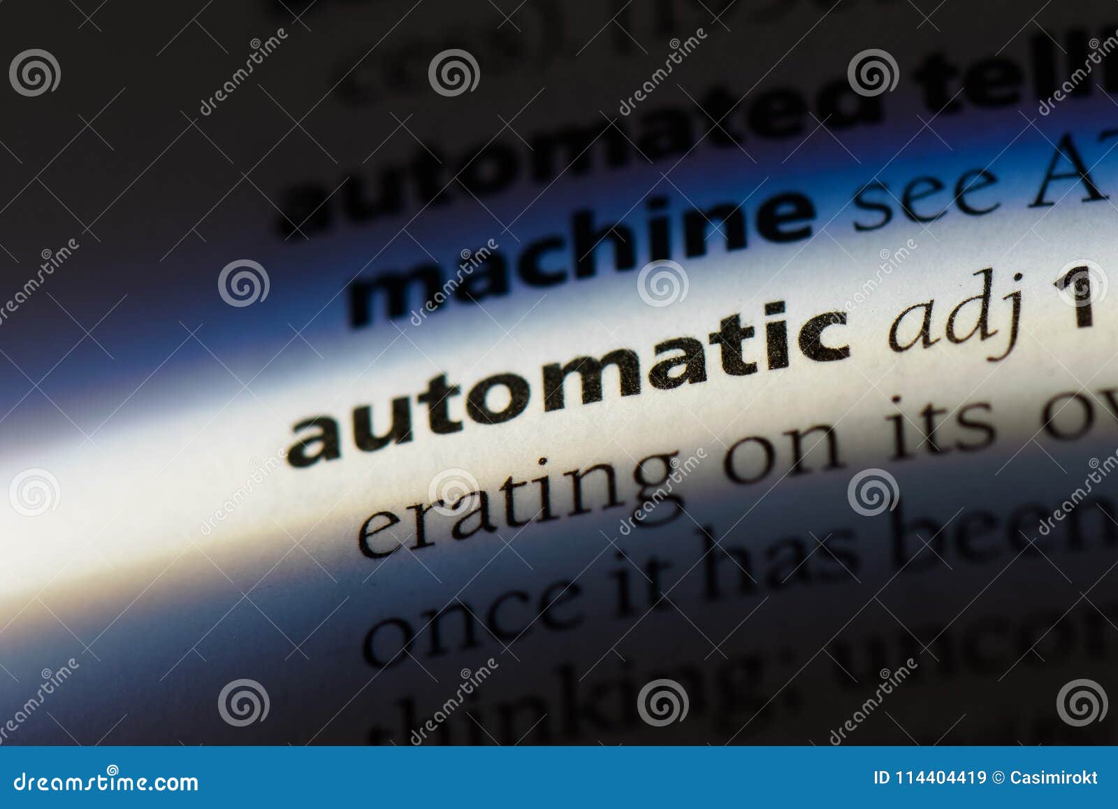 Automatic stock image. Image of macro, idea, info, english - 114404419