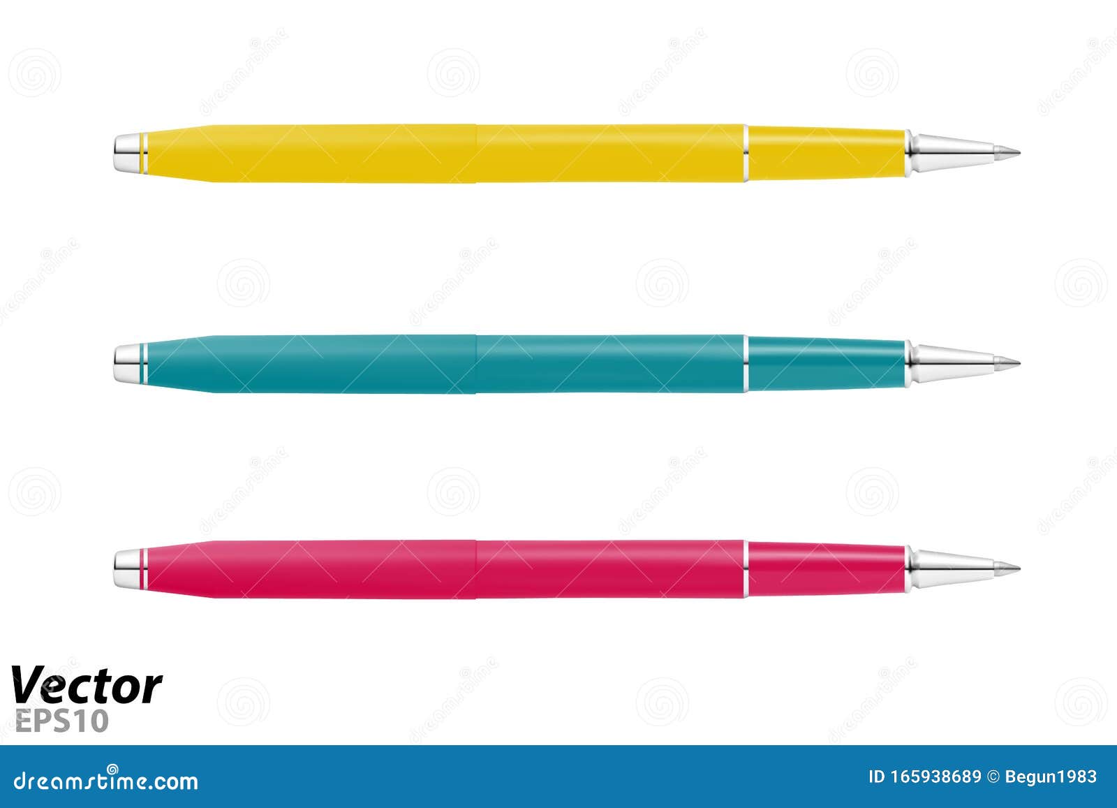 Automatic Ballpoint Pen in Vector. Stock Vector - Illustration of sign ...