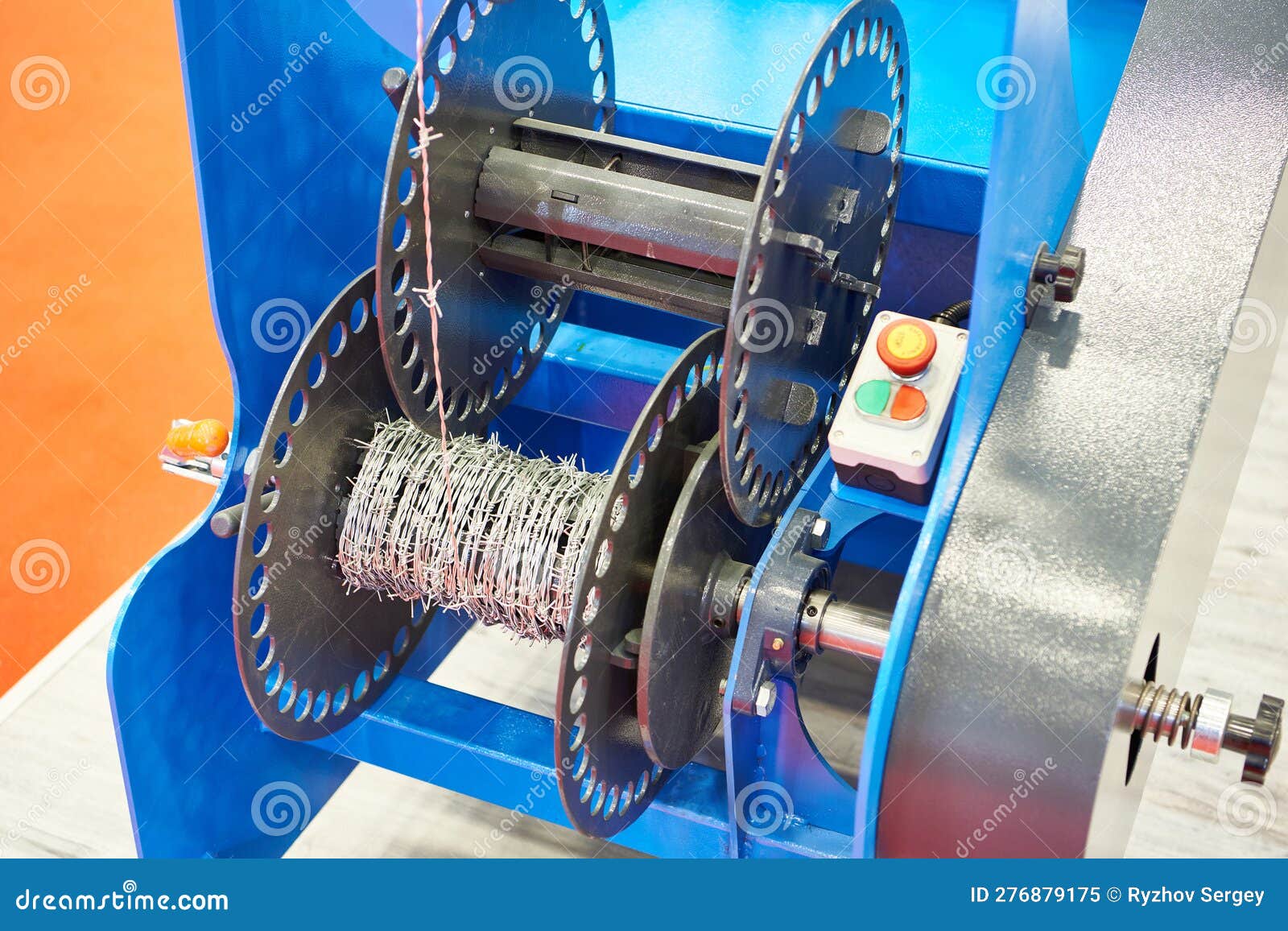 Automatic Barbed Wire Machine Stock Image - Image of coil, violence ...