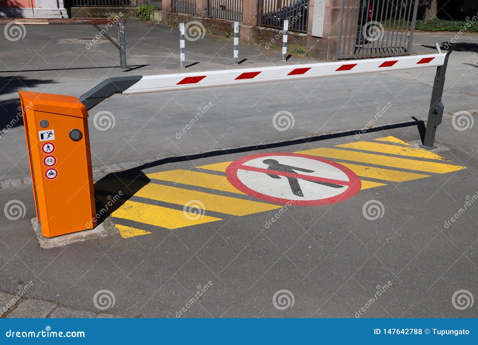 Automatic Barrier Gate, Security System For Building And Car Entrance ...