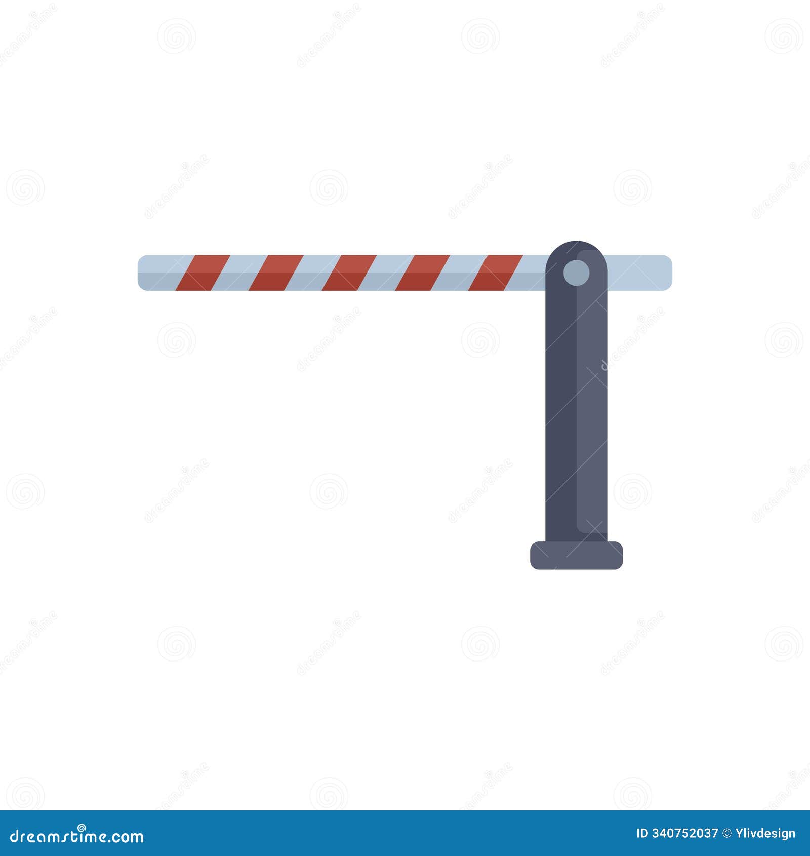 Automatic Barrier Gate Closing Access To Private Parking Stock ...