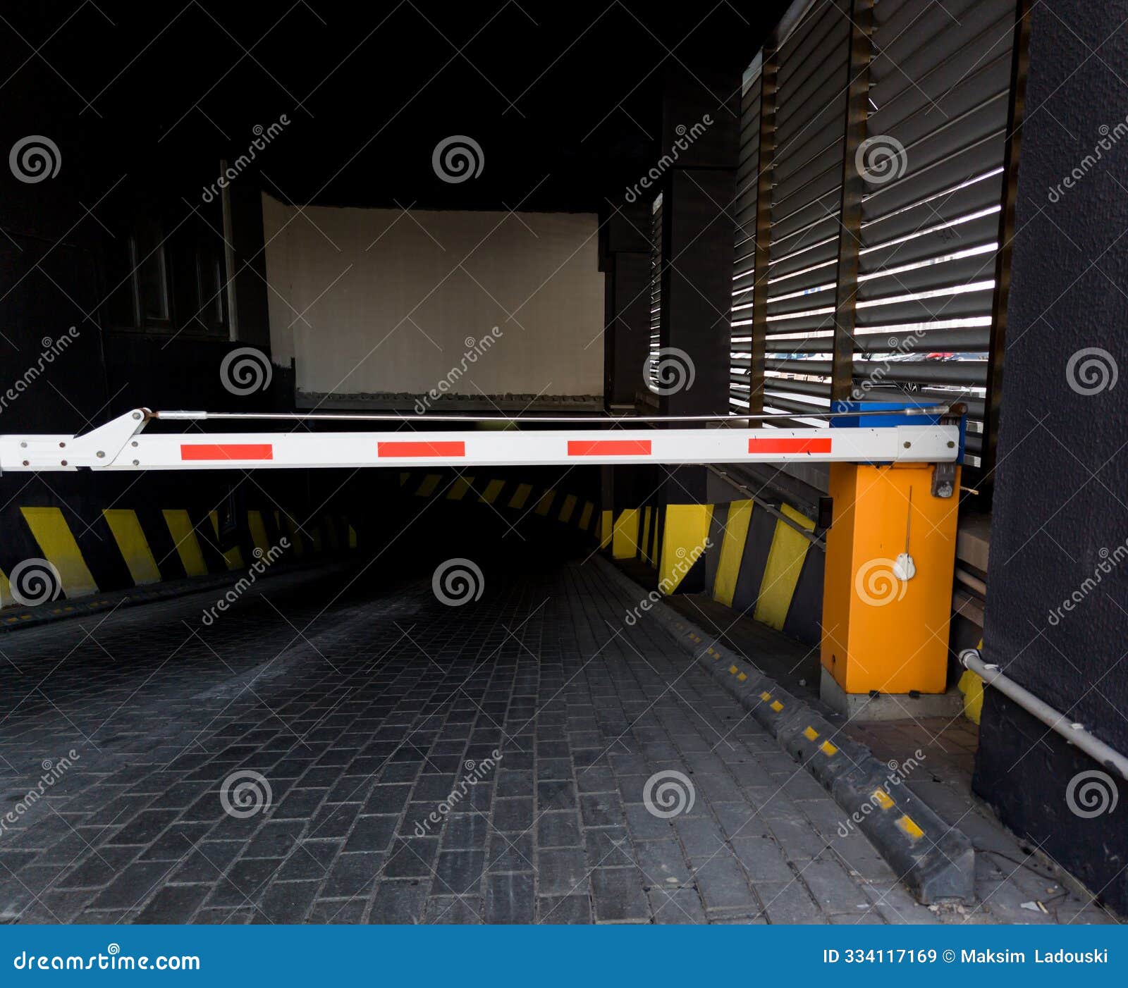 Automatic barrier gates stock image. Image of boundary - 334117169
