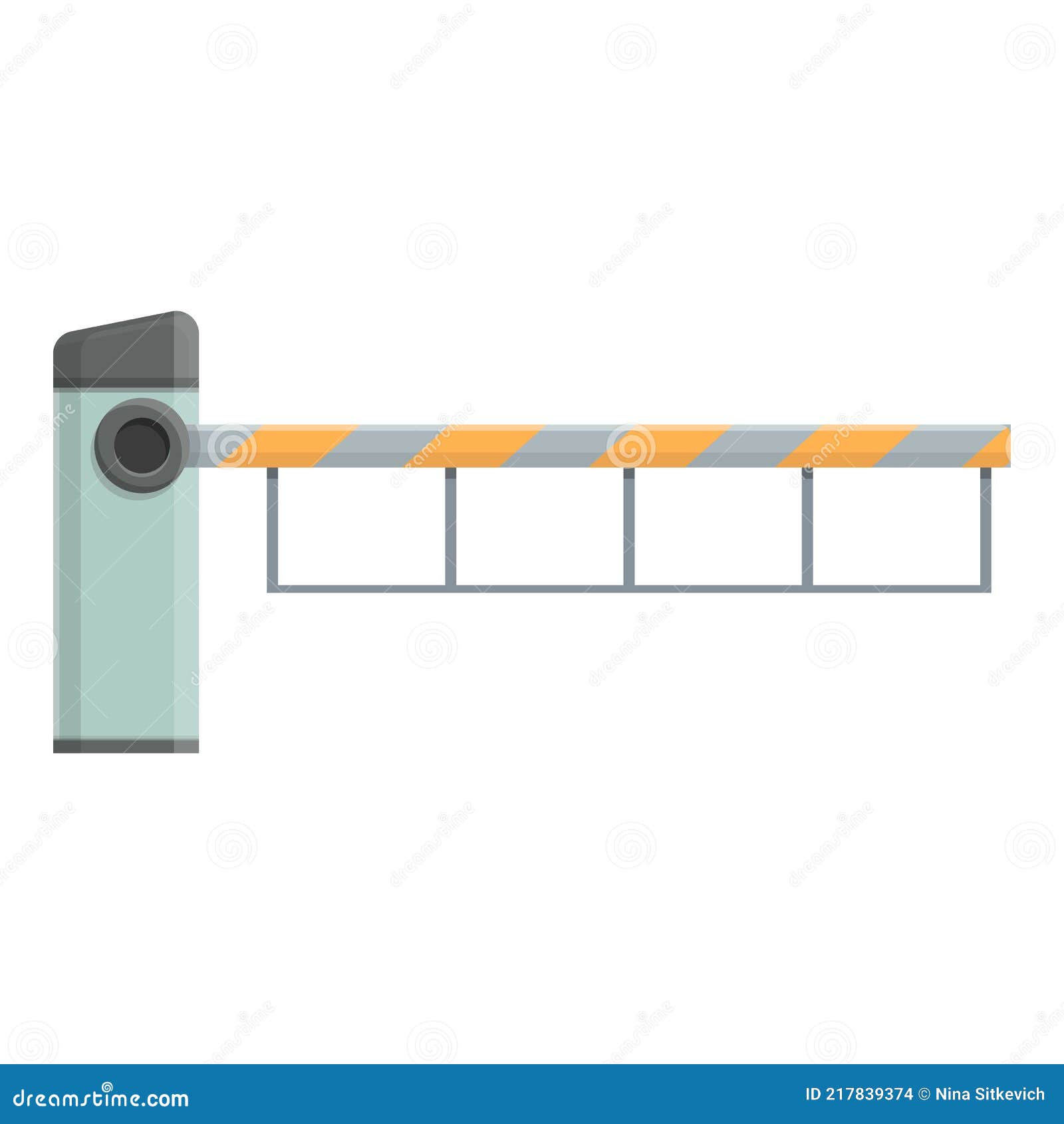 Automatic Barrier Icon, Cartoon and Flat Style Stock Vector ...