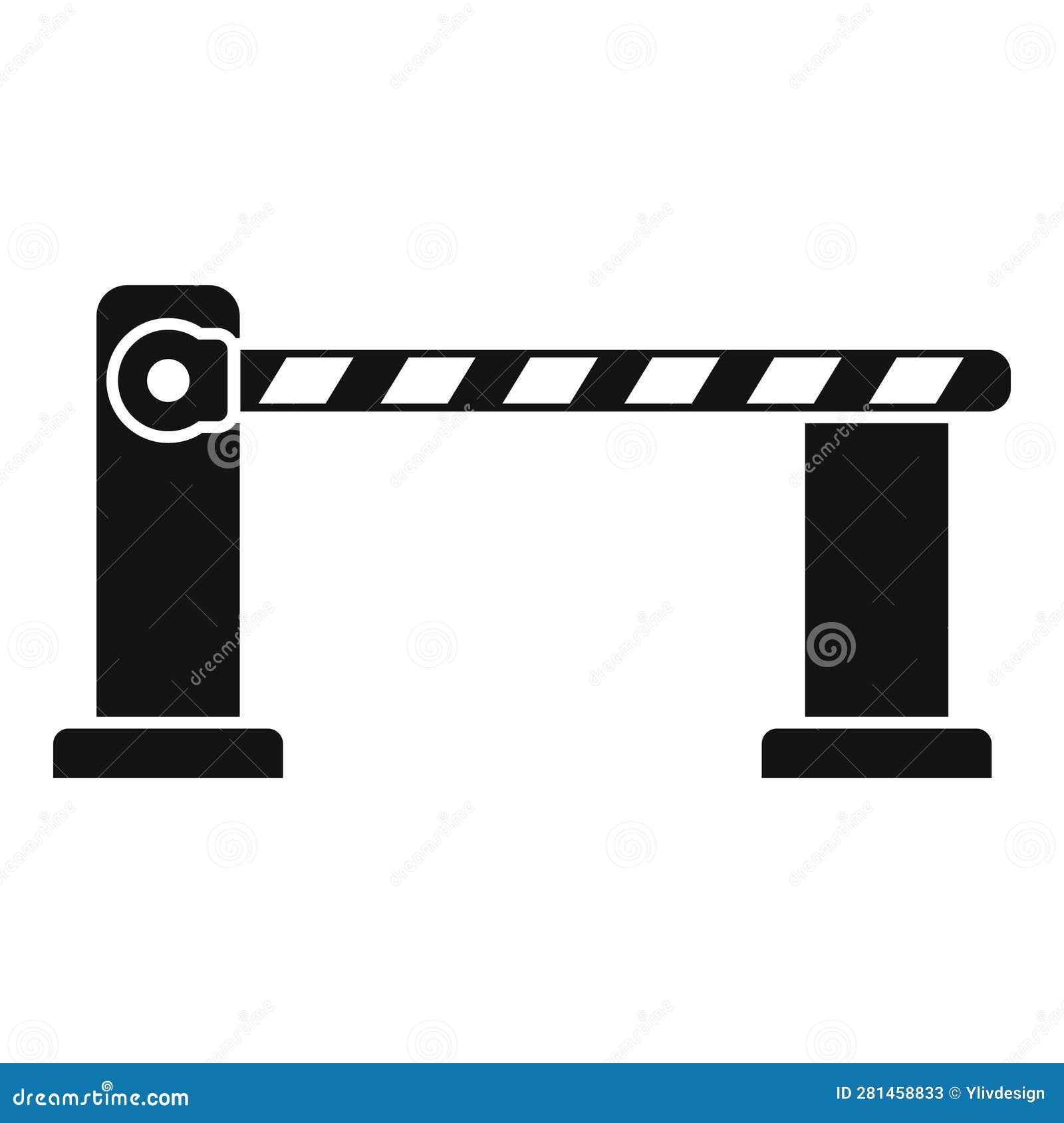 Automatic Barrier Icon Simple Vector. Train Safety Stock Vector ...