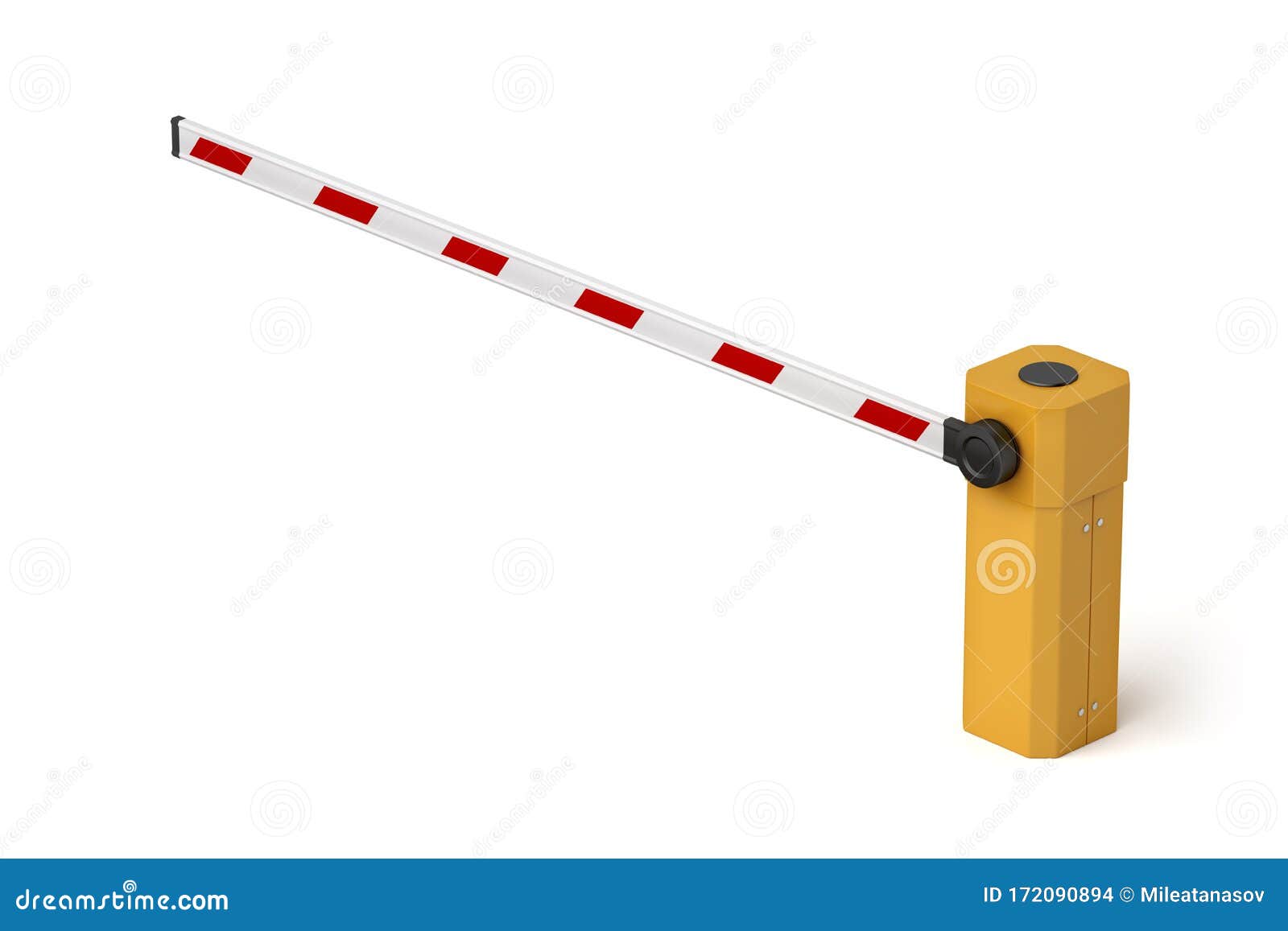 Barrier Boom Gate Realistic Templates Set. Electronic Car Parking ...