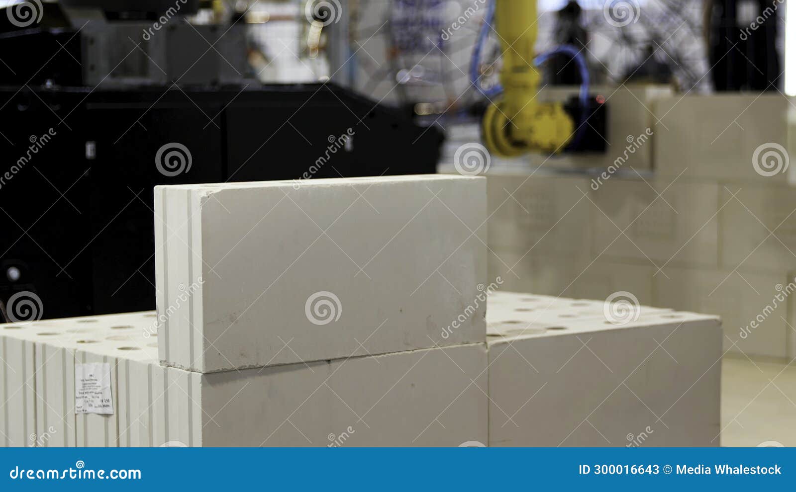 Automatic Bricklayer Robot Working for Building a Wall. Media. Close Up ...
