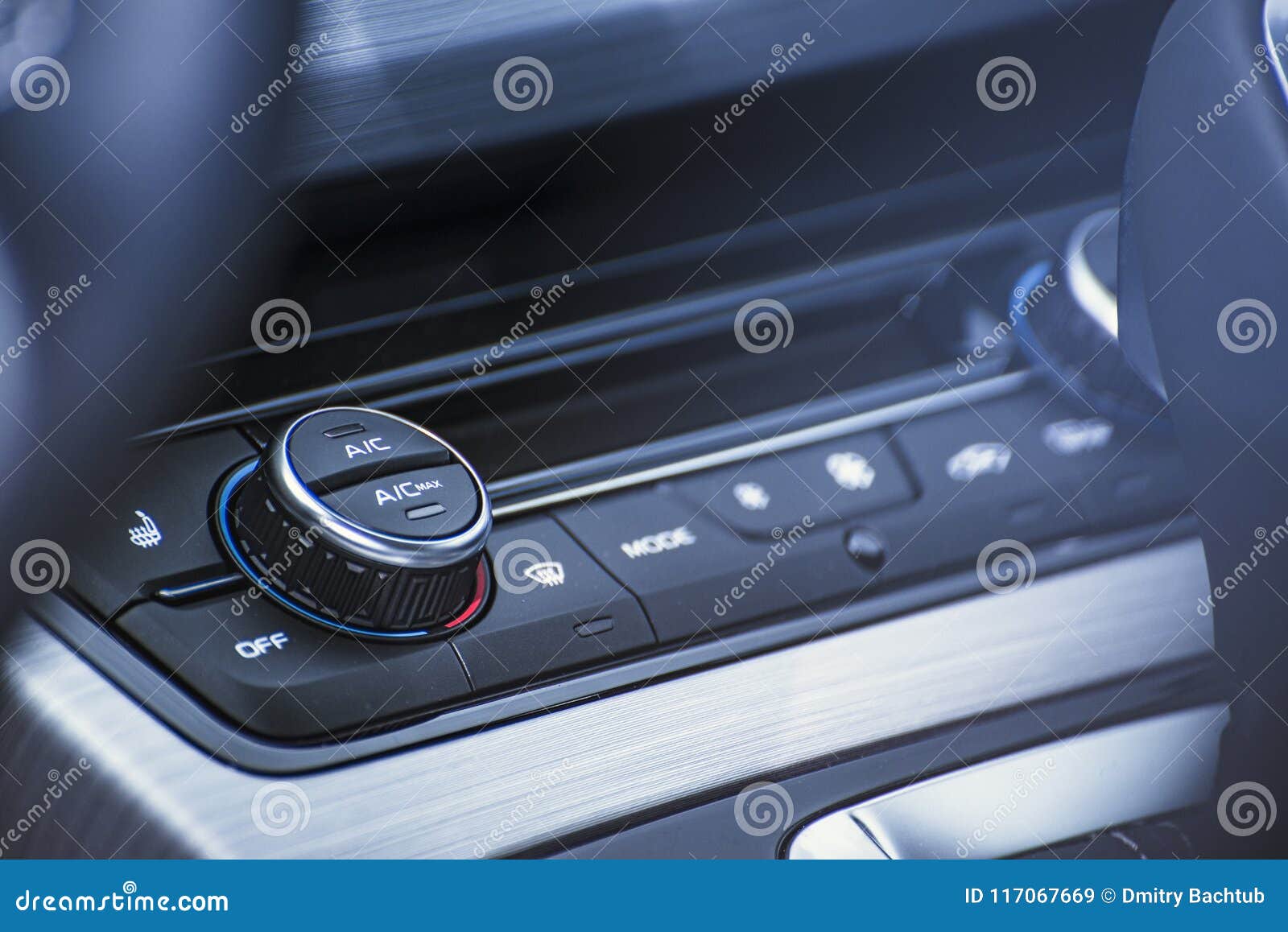 Automatic Car Air Conditioner Stock Image - Image of adjusting, drive ...