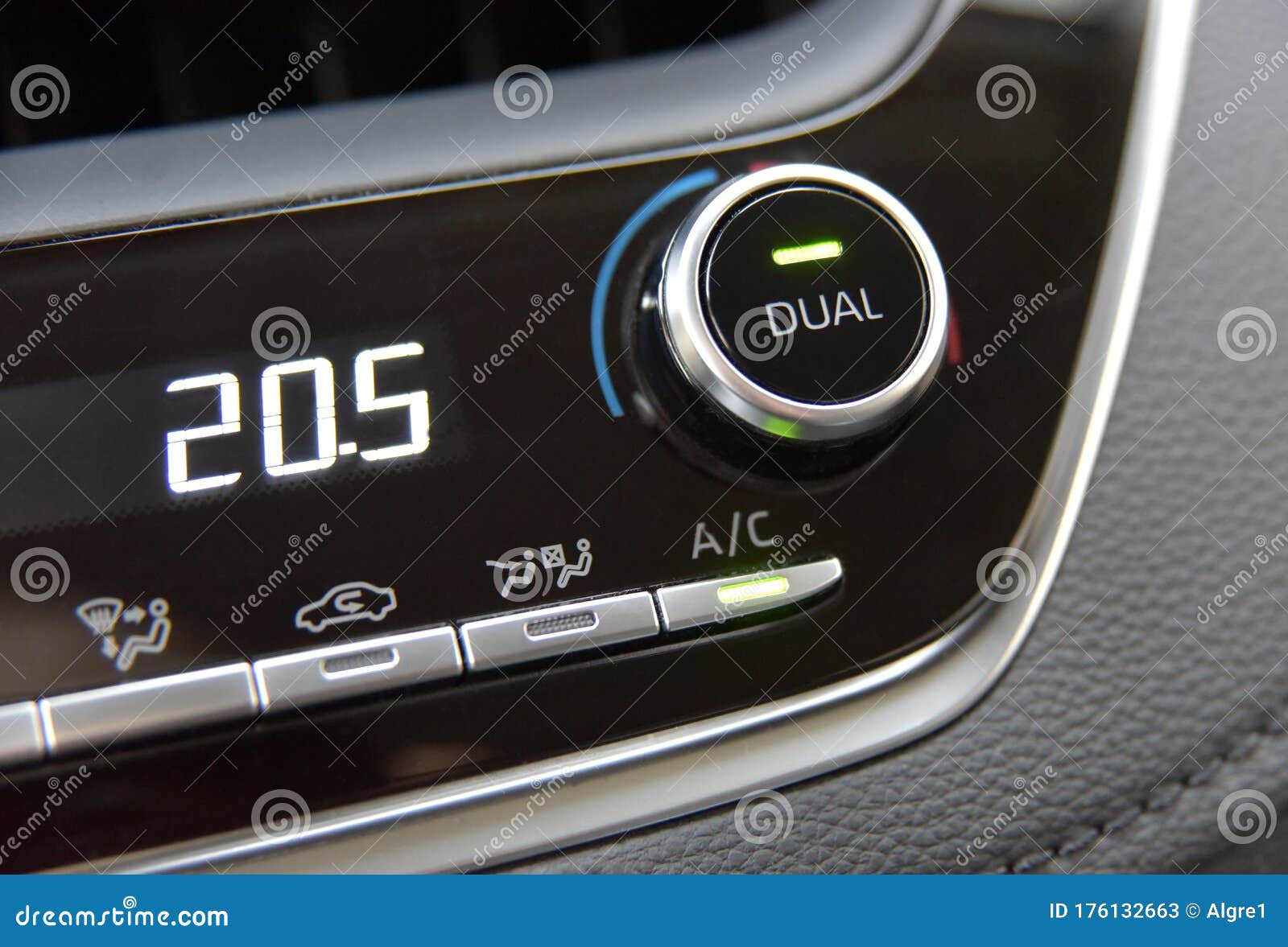 Automatic Car Air Conditioner Stock Image - Image of cooling, clean ...