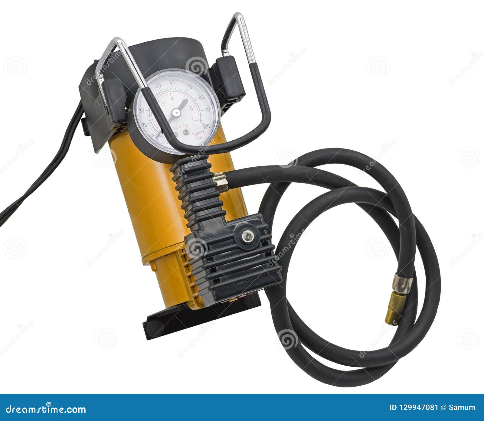 Automatic car compressor stock image. Image of pressure - 129947081