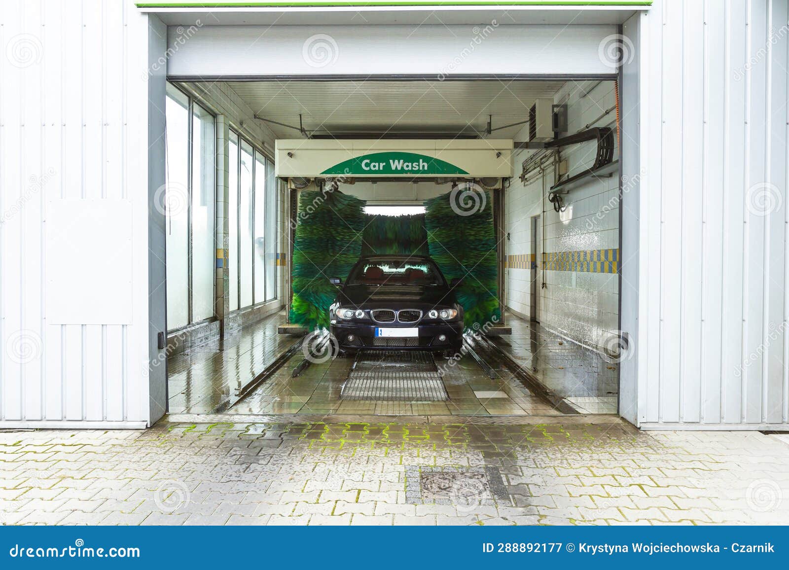 Automatic car wash stock image. Image of equipment, unattended - 288892177