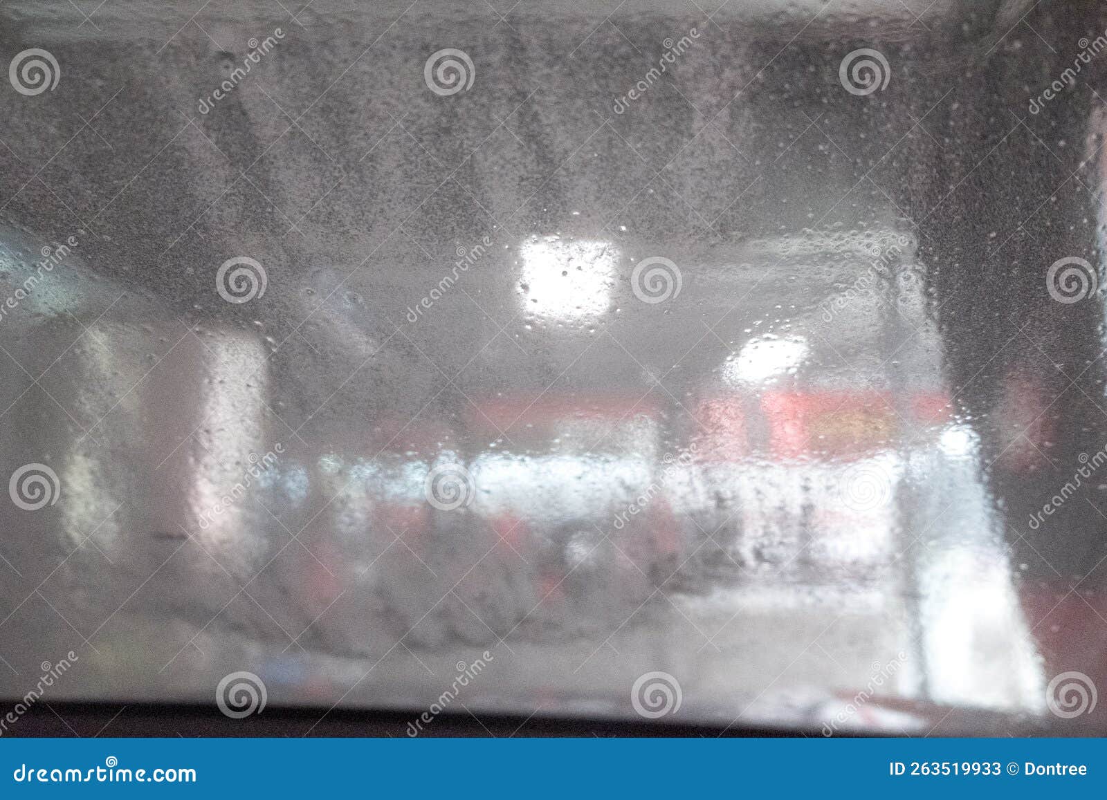 Automatic Car Wash. View from Inside Car Stock Image - Image of ...