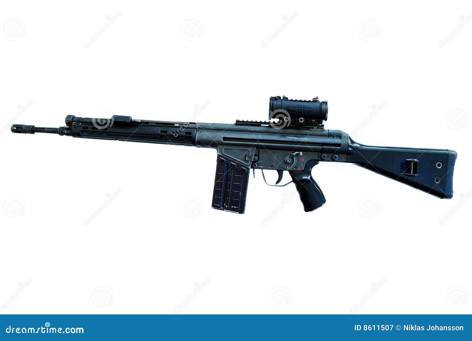 Automatic carbine stock image. Image of conflict, primer - 8611507
