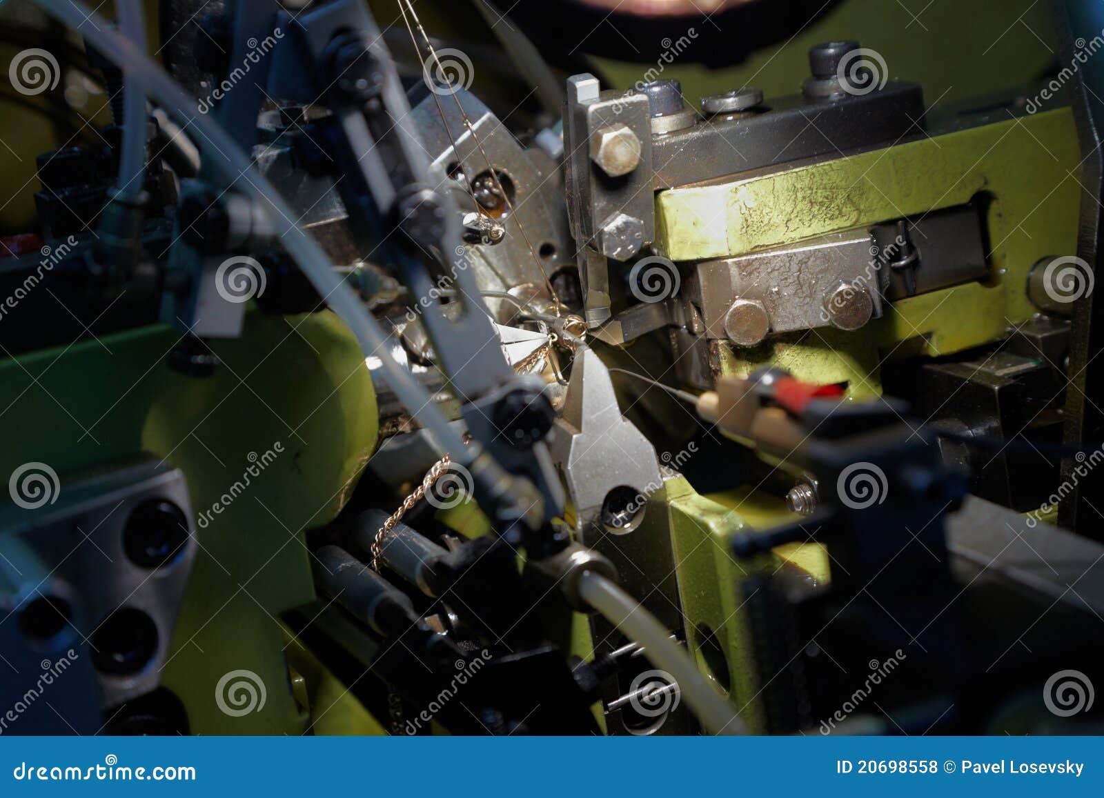 Automatic Chain-bending Machine Stock Photo - Image of factory, engine ...
