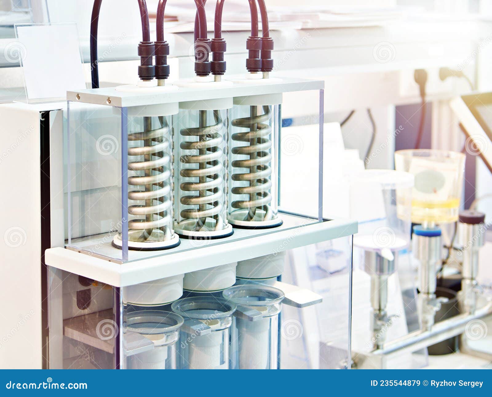 Automatic Chemical Fat Analyzer Stock Image - Image of instrument ...