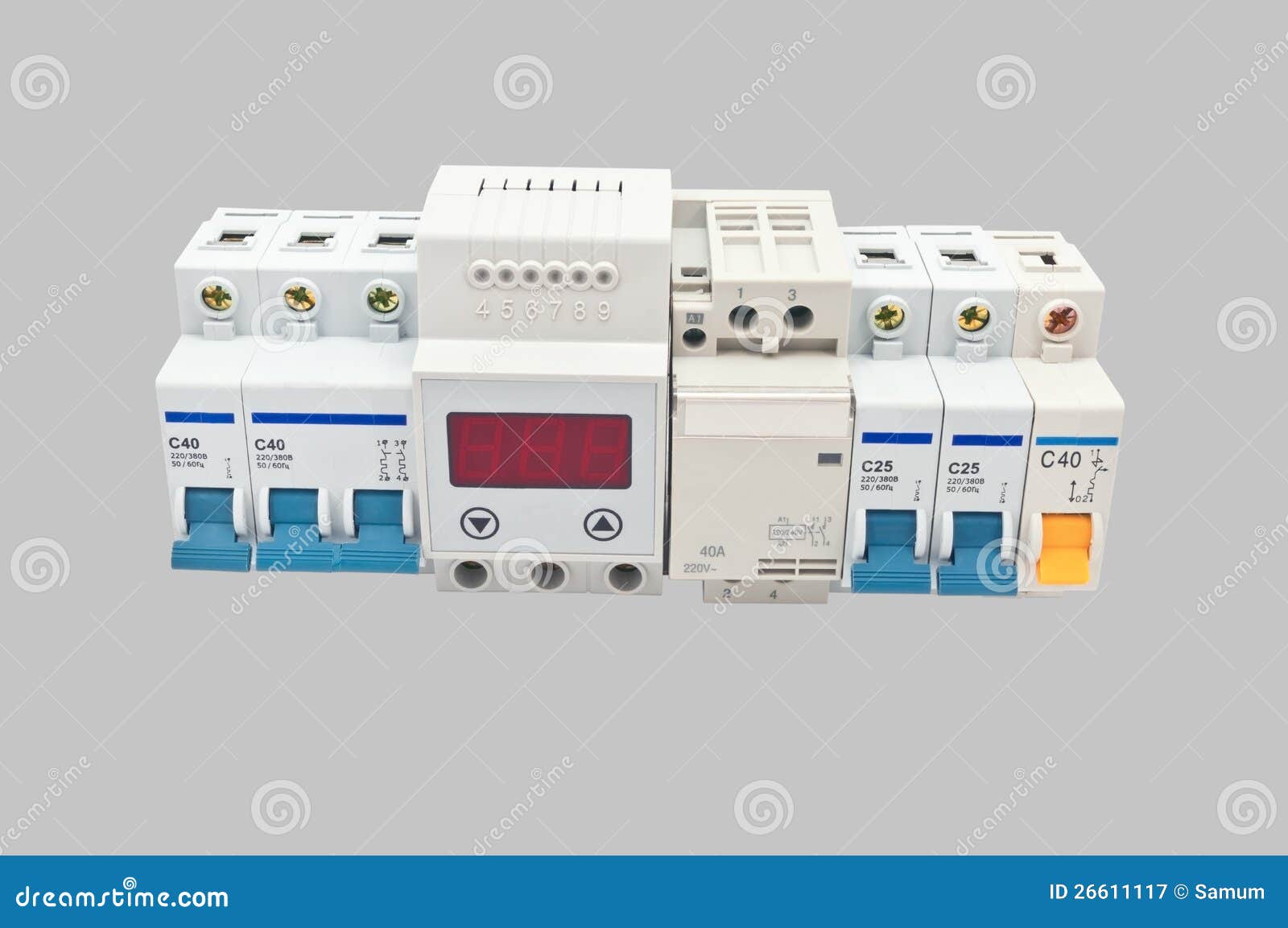 Automatic circuit breaker stock image. Image of automatic - 26611117