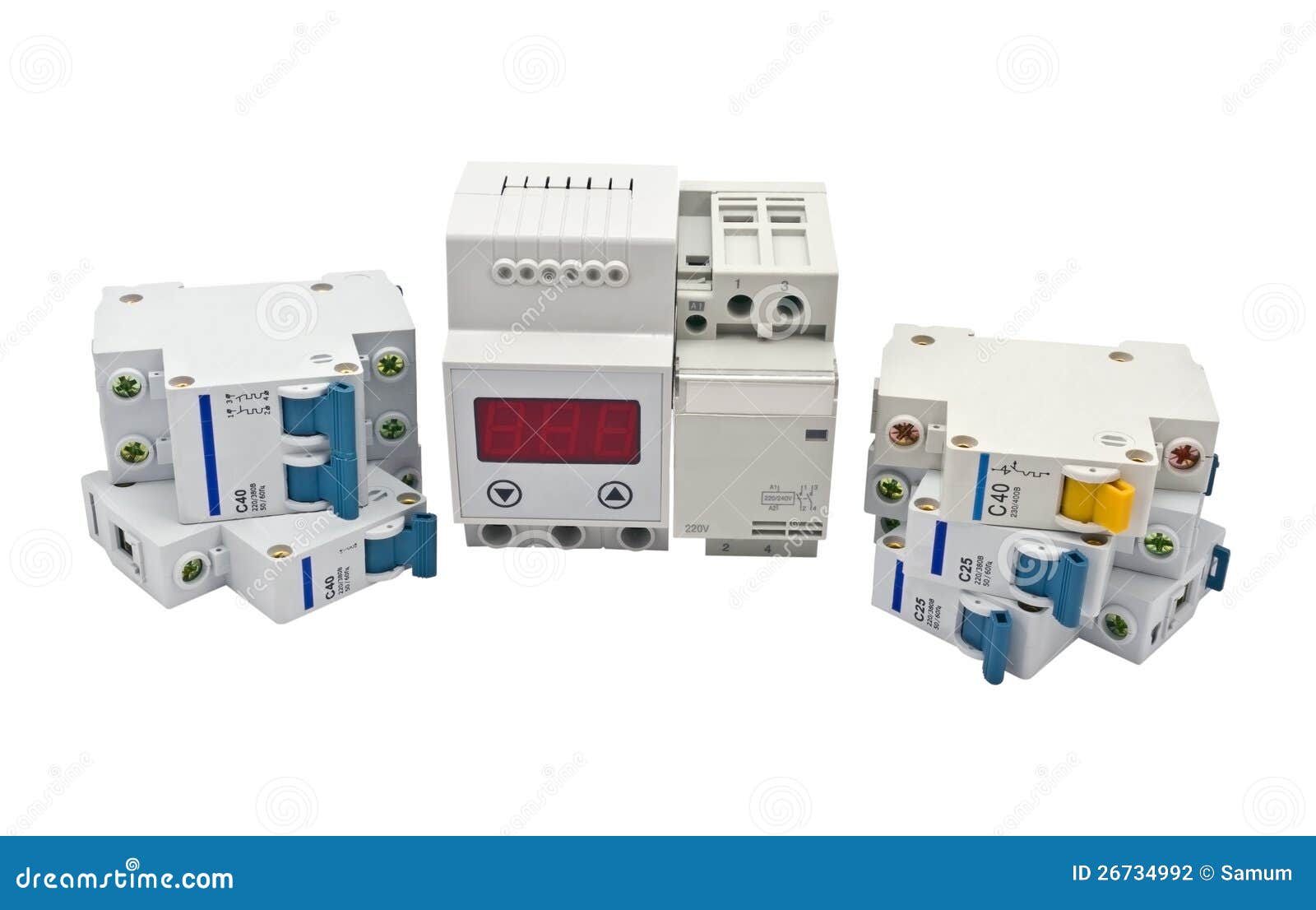 Automatic circuit breaker stock photo. Image of control - 26734992 Automatic circuit breaker stock photo. Image of control - 26734992
