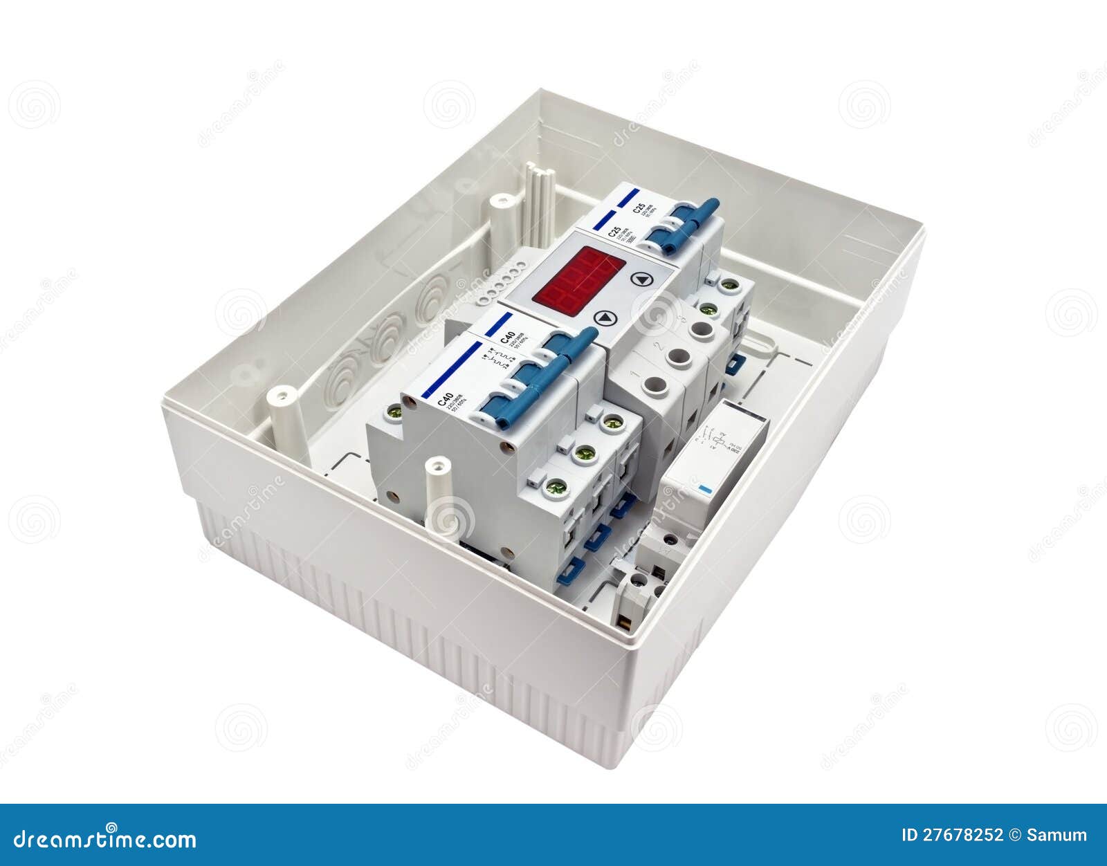 Automatic circuit breaker stock photo. Image of technology - 27678252 Automatic circuit breaker stock photo. Image of technology - 27678252