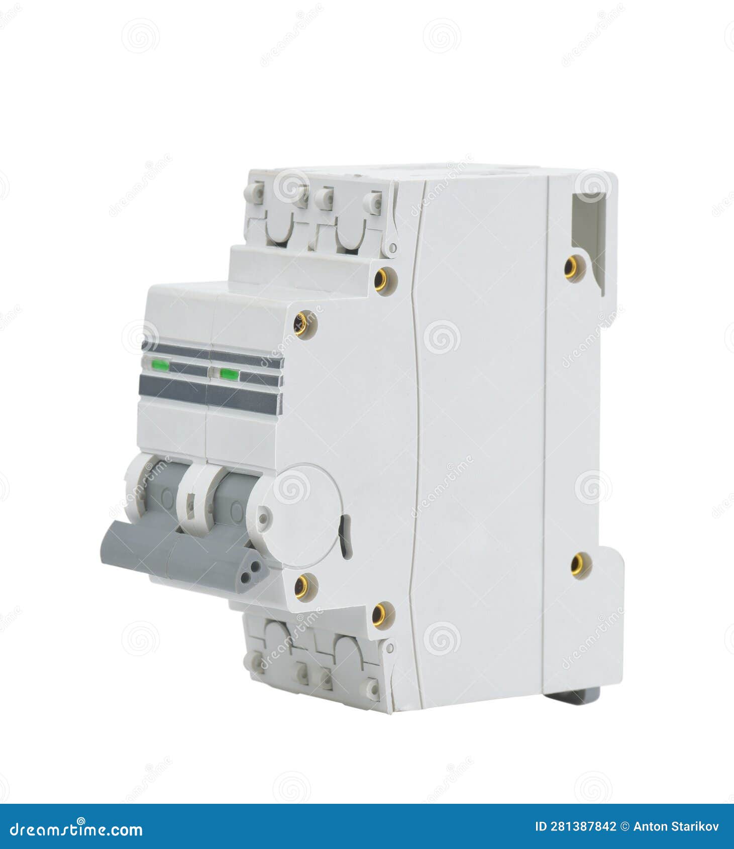 Automatic circuit breaker stock photo. Image of electricity - 281387842