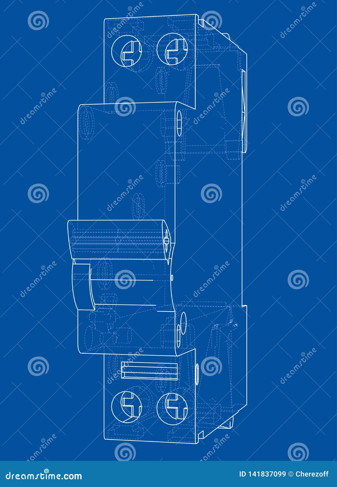 Automatic Circuit Breaker Concept. Vector Stock Vector - Illustration ...